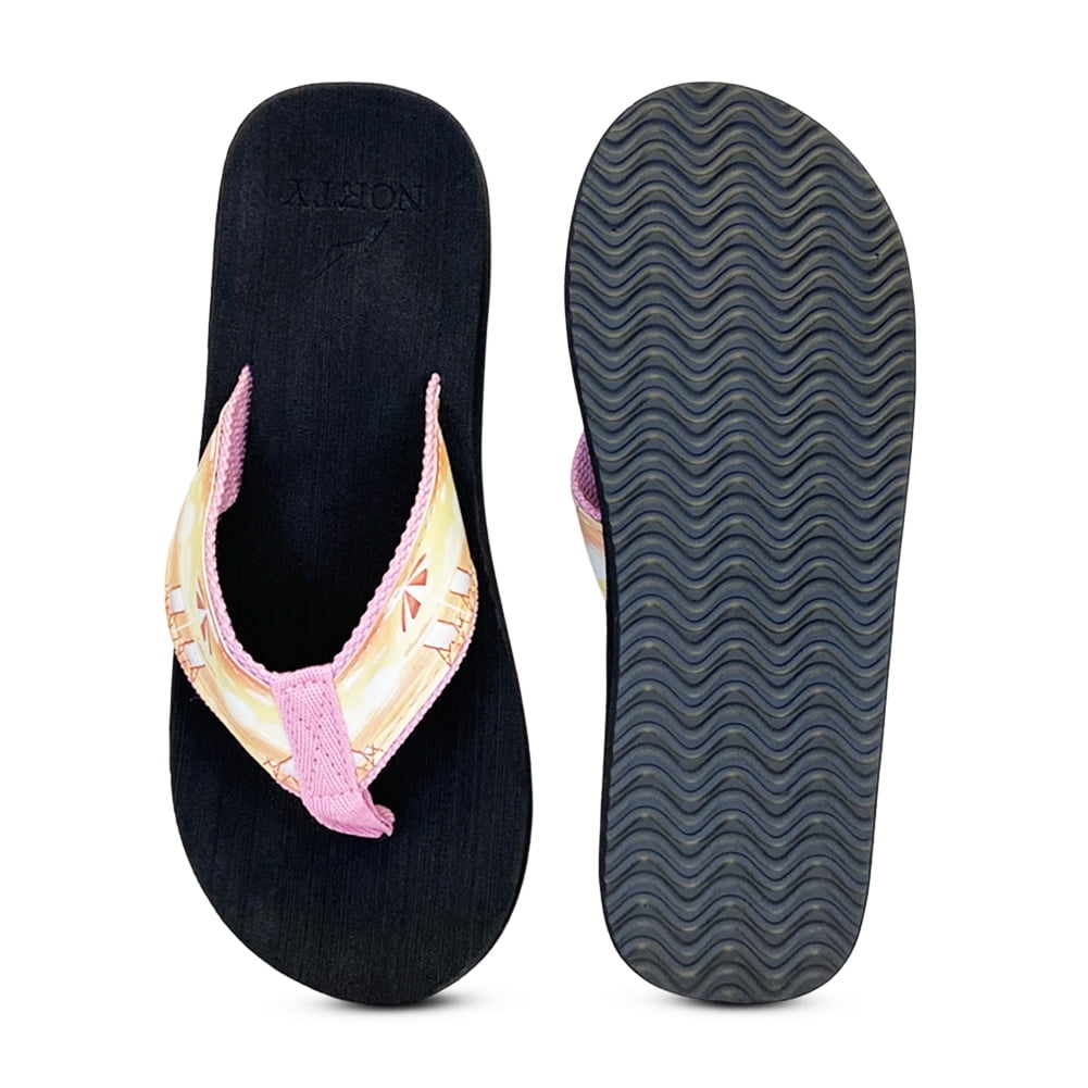 Norty Women's Flip-Flop Sandal, Low Heel Platform Sandal - Walmart.com