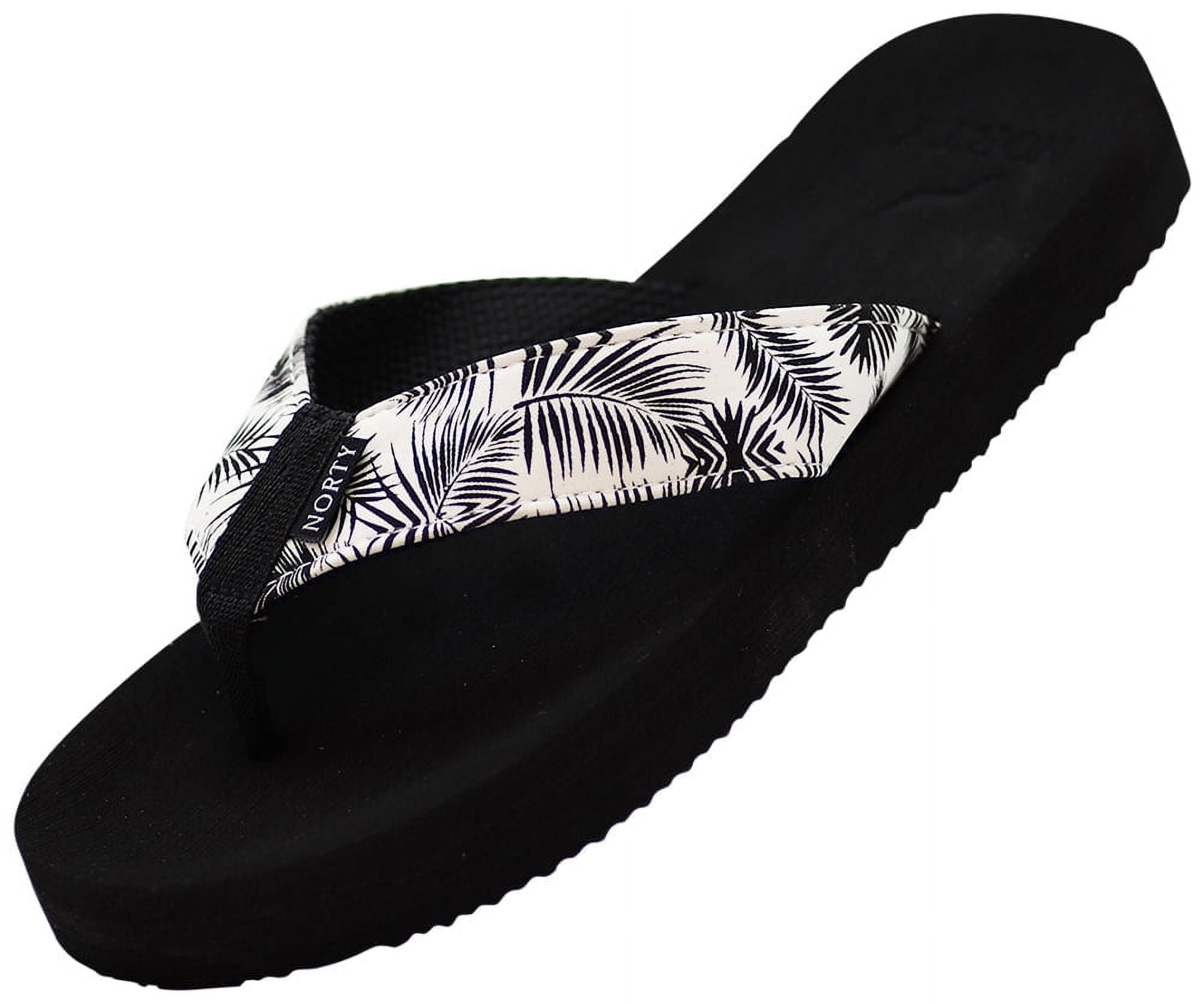 Norty Women's Flip-Flop Sandal, Low Heel Platform Sandal - Walmart.com