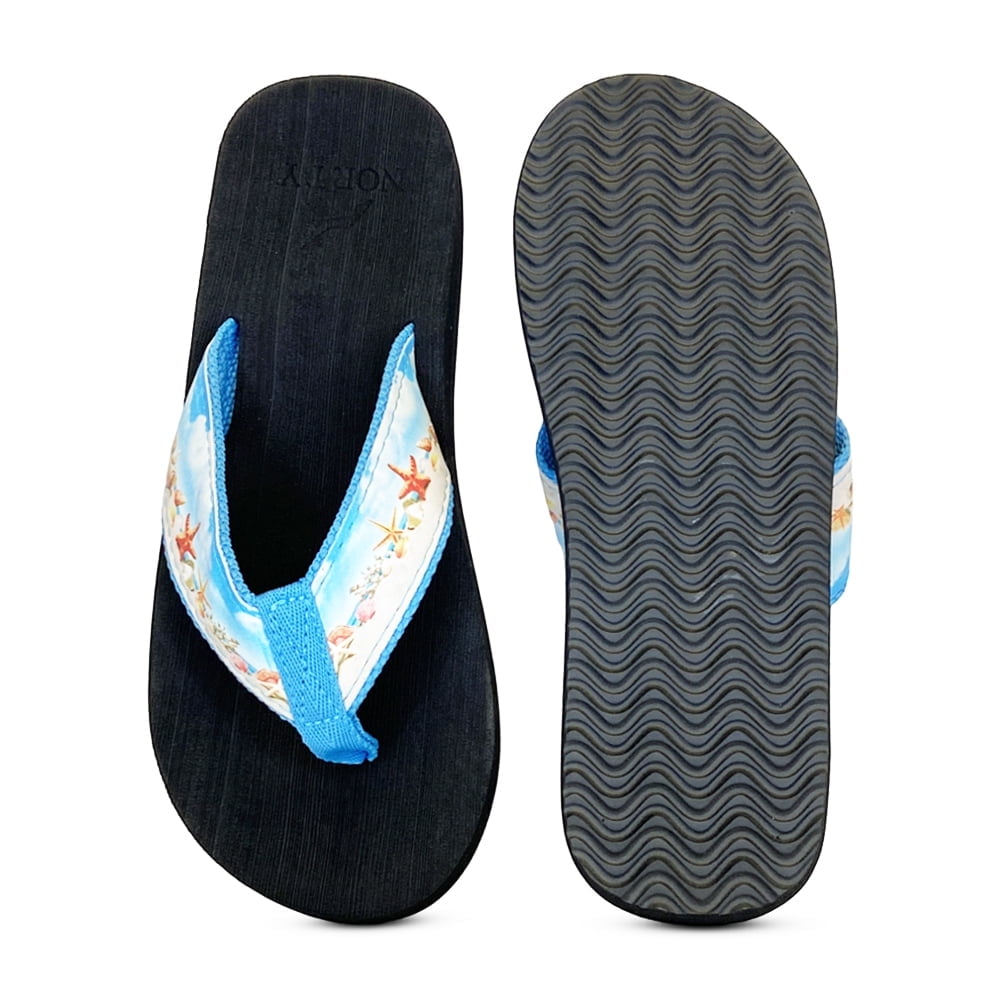 Norty Women's Flip-Flop Sandal, Low Heel Platform Sandal - Walmart.com