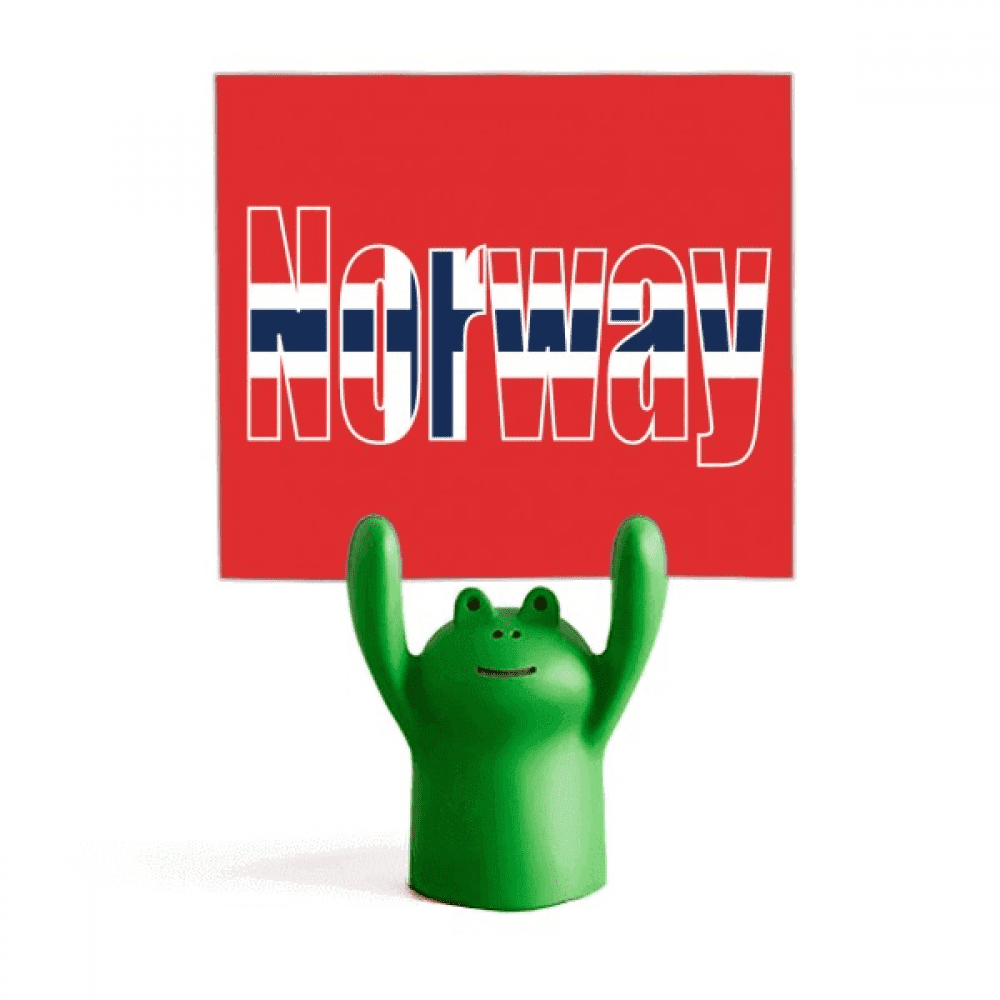 Norway Country Flag Name Art Deco Fashion Memo Holder Cartoon Animal ...