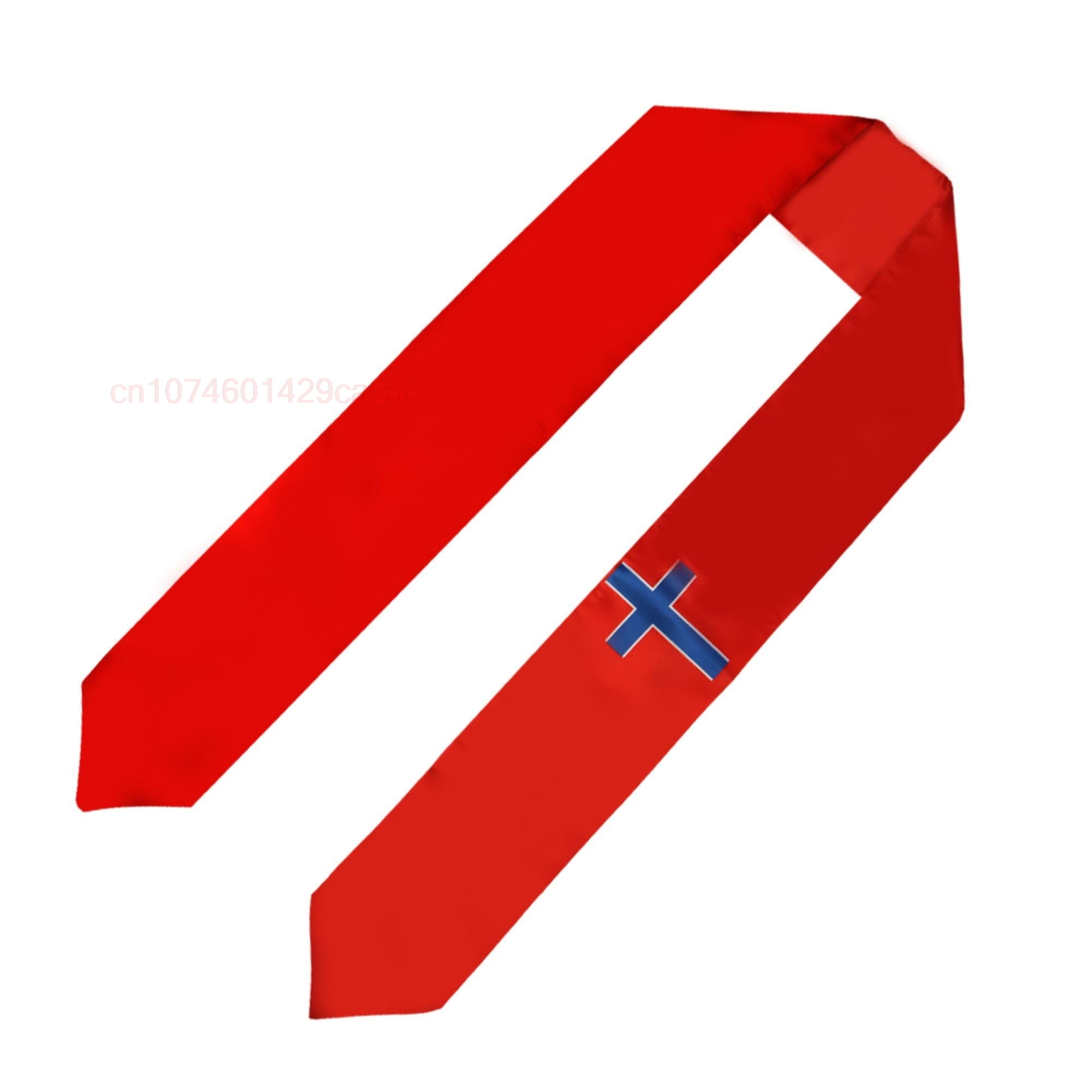 Norway Flag 180*15CM Graduation Sash Stole Scarf Double Sided for Study ...