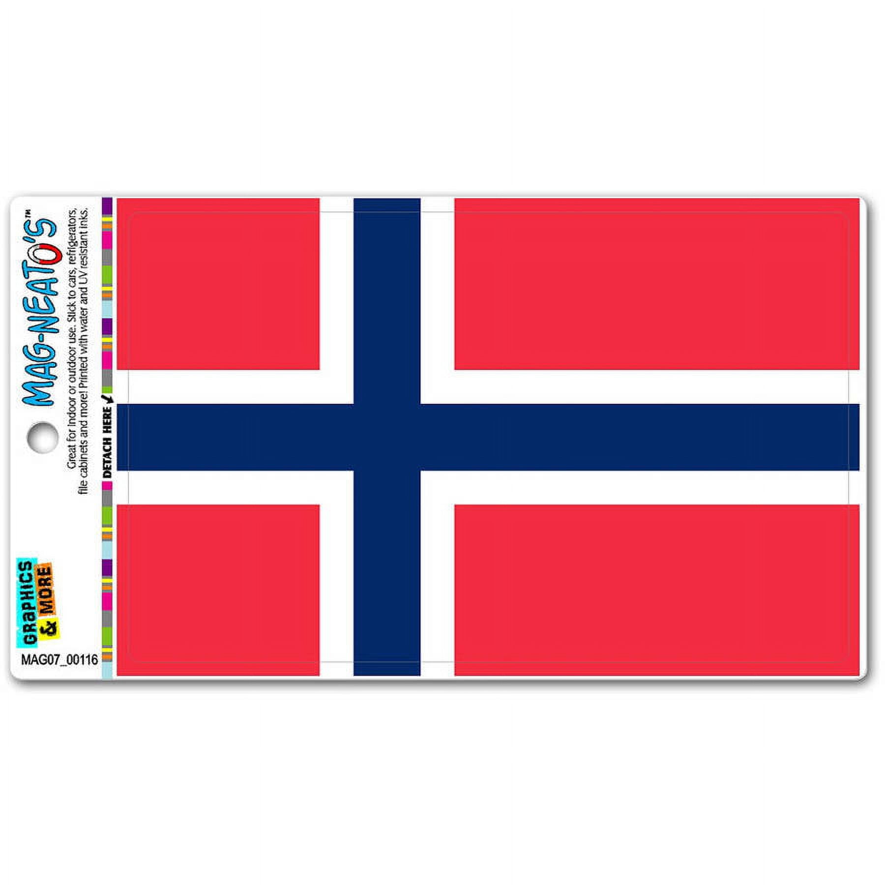 Norway Flag Automotive Car Refrigerator Locker Vinyl Magnet - Walmart.com
