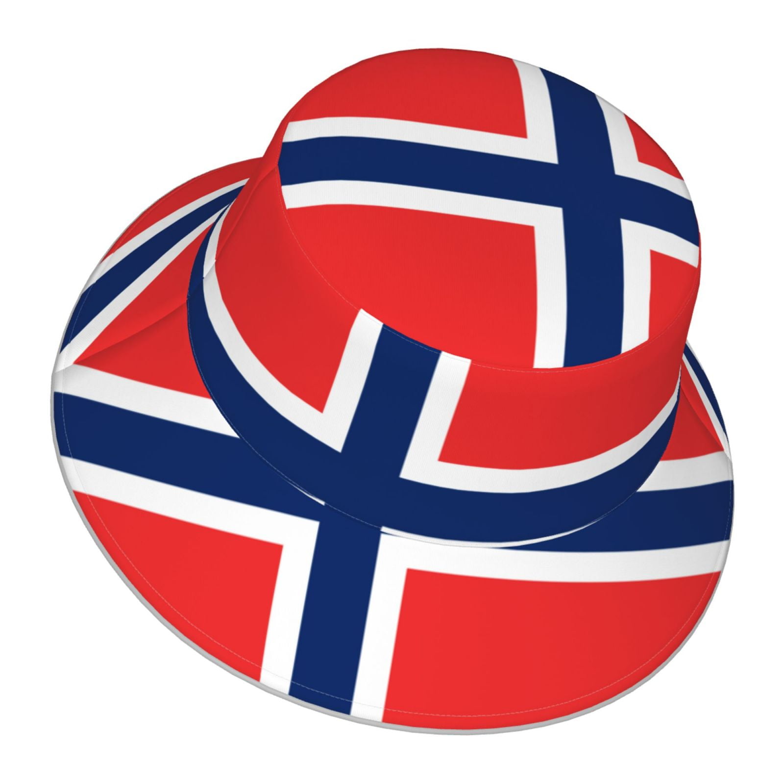 Norway Flag Bucket Hat With Reflective Stripe For Men Women Reversible ...