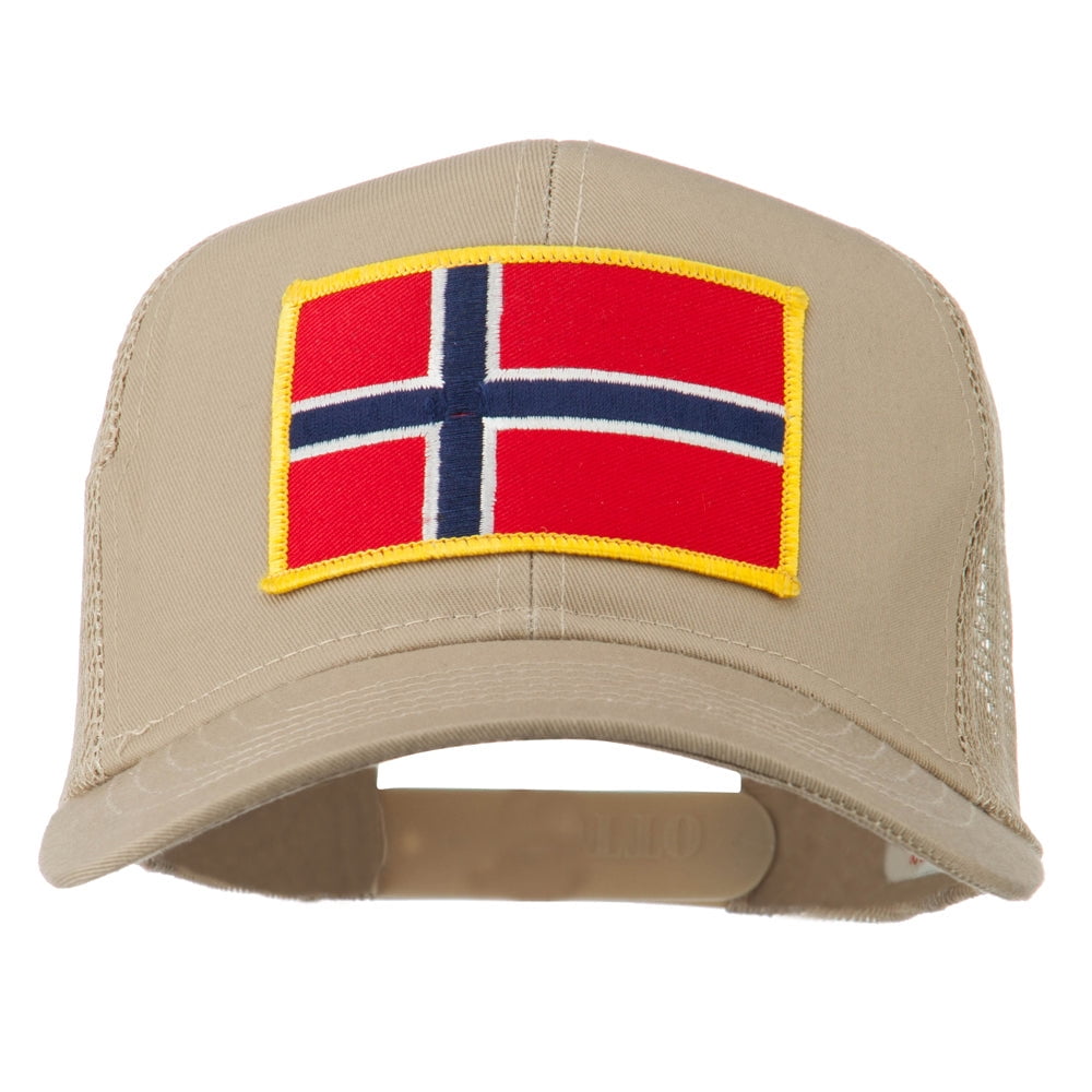 Norway Flag Patched Mesh Cap - Khaki OSFM - Walmart.com