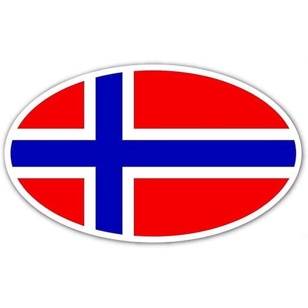 Norway Norwegian Flag Vinyl Decal Bumper Sticker - Walmart Business ...