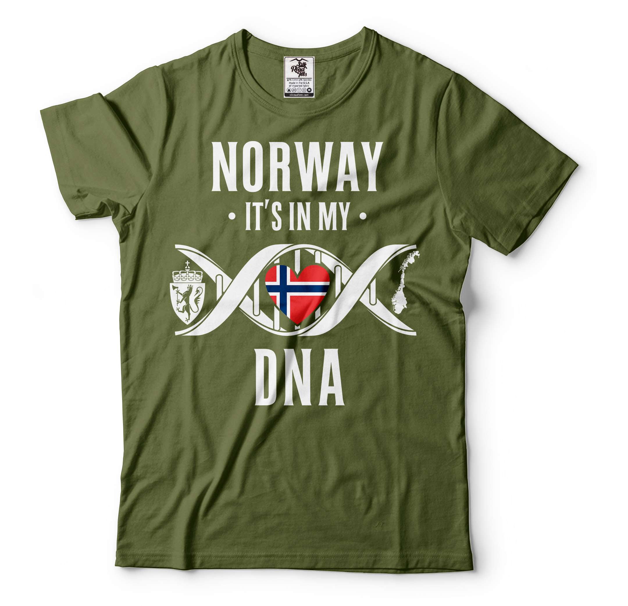 Norway Patriotic Shirt It's in My DNA Shirt Norway Shirt Viking Gifts ...