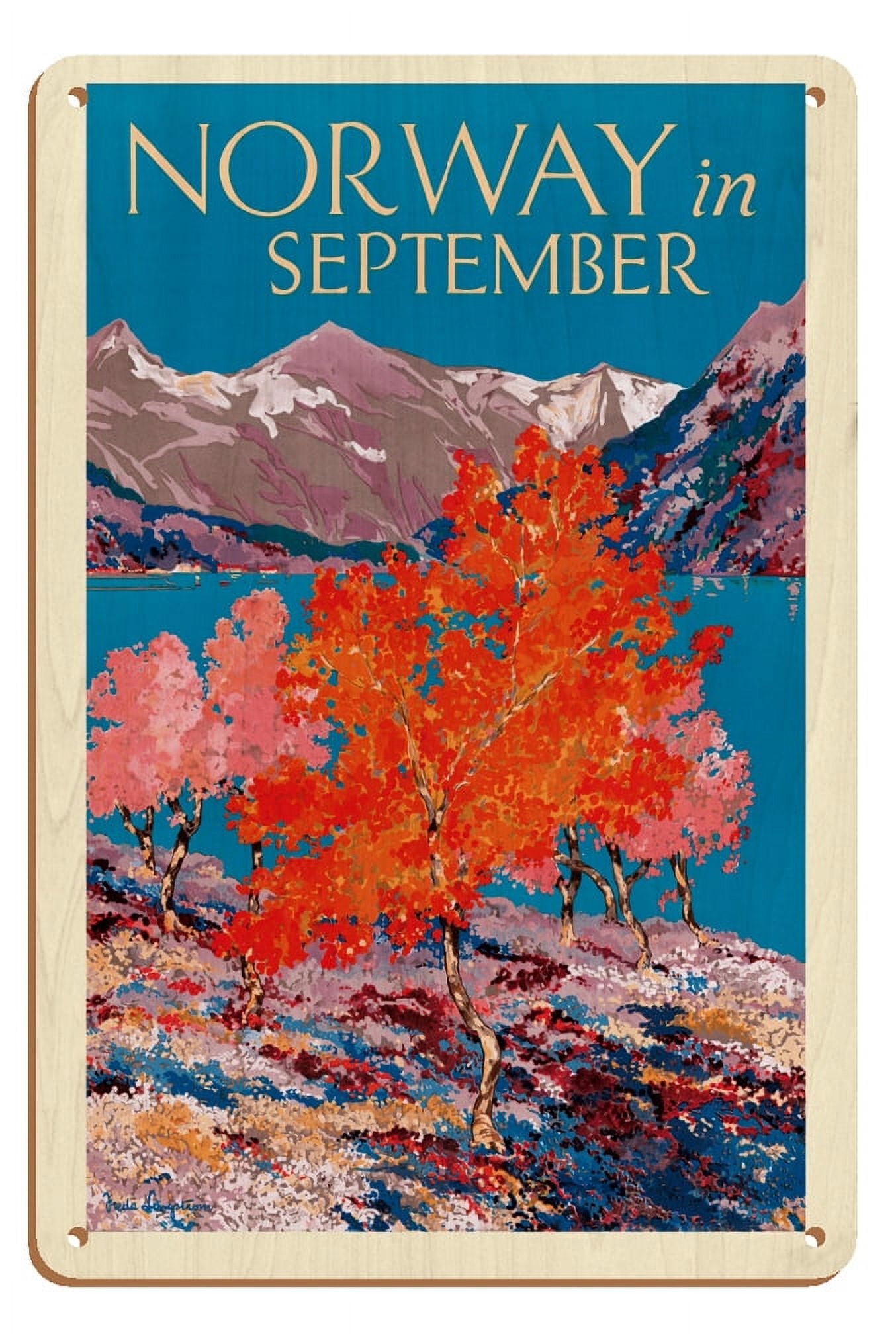 Norway in September - Fjord - Norwegian State Railways - Vintage ...