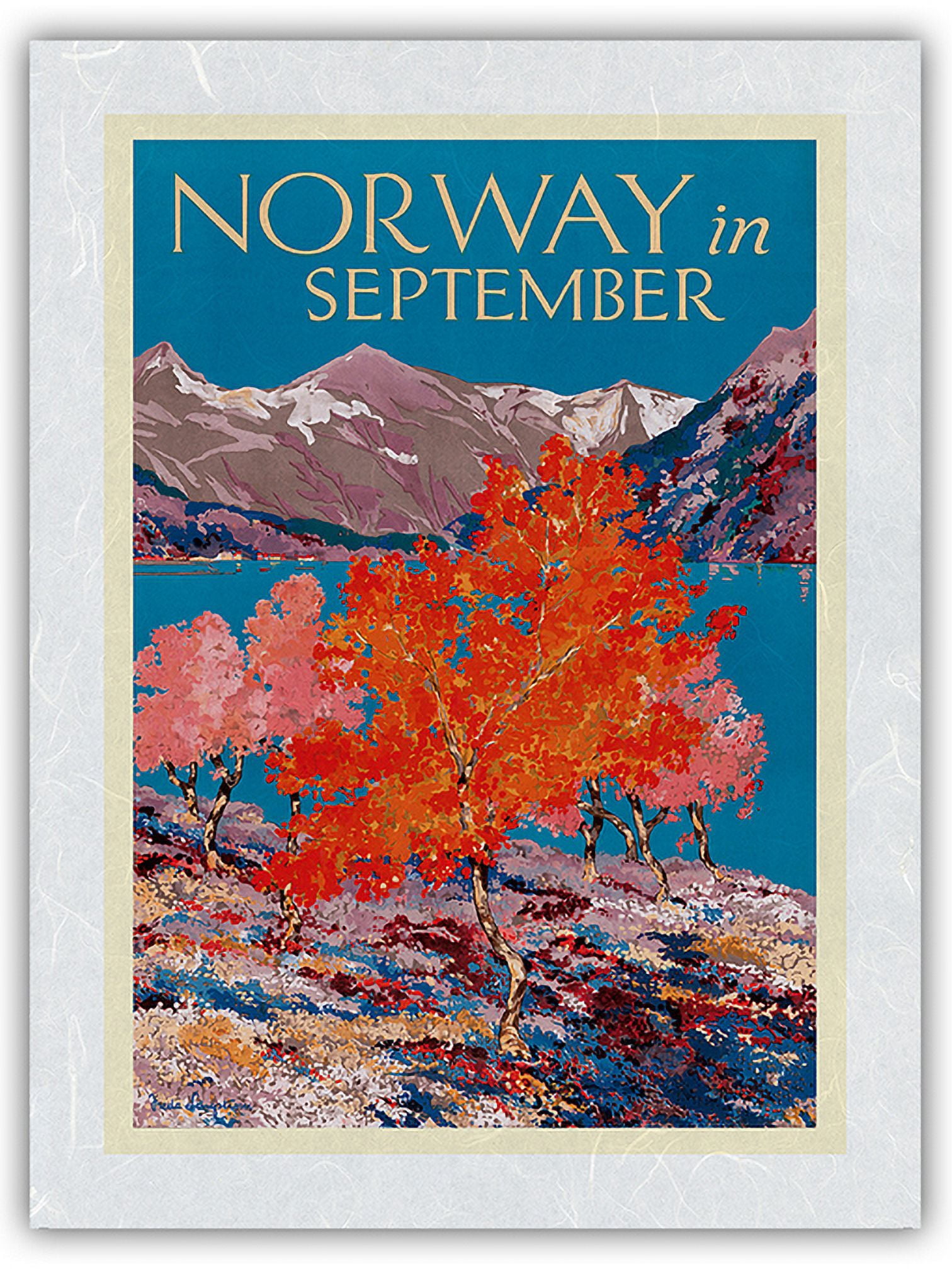 Norway in September - Fjord - Norwegian State Railways - Vintage ...