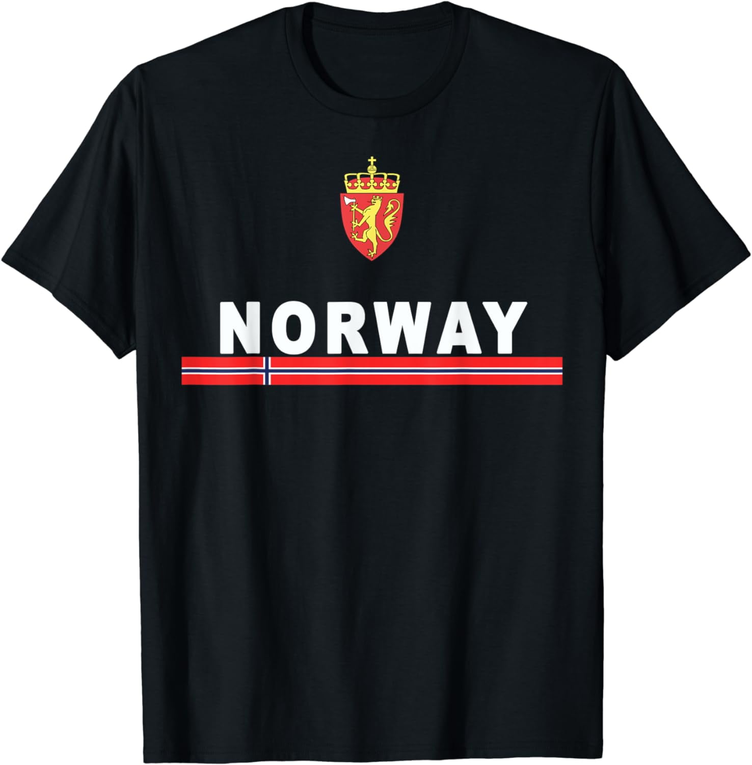Norway Summer Casual Short Sleeve T-Shirt - Norwegian Flag and Emblem ...