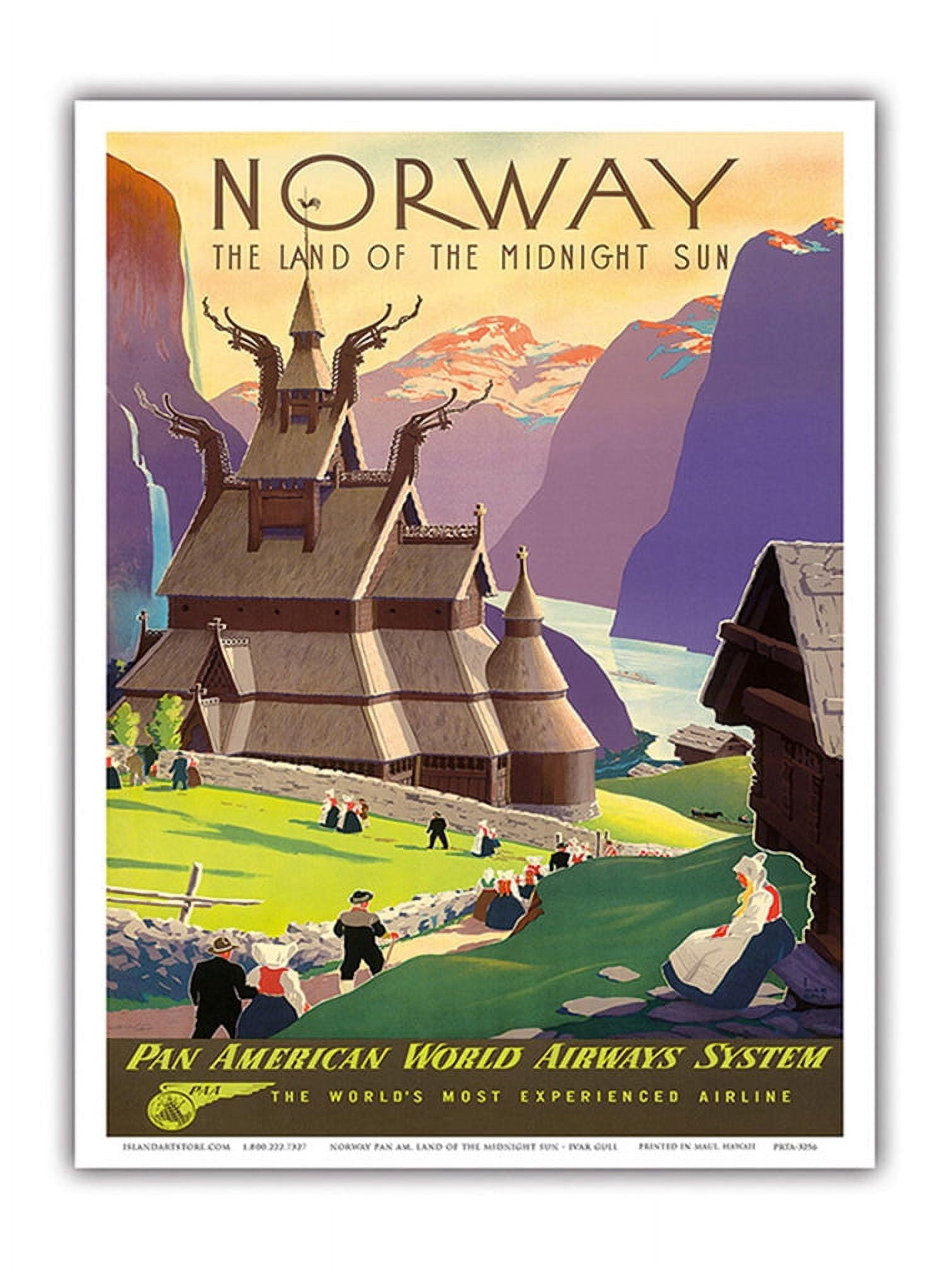 Norway The Land of the Midnight Sun - Stave Church - Pan American World ...