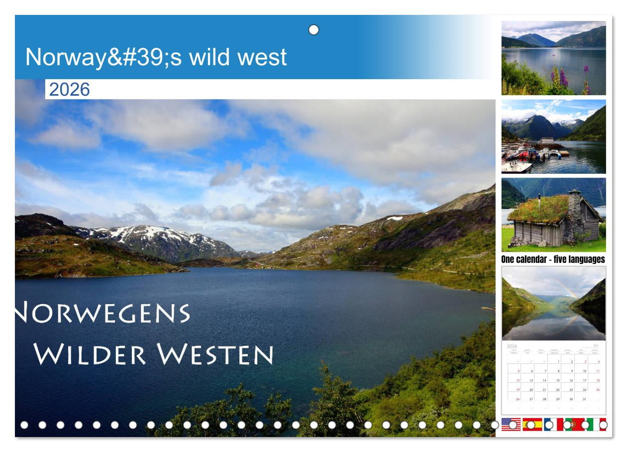 Norway's wild west (Monthly Wall Calendar 2026 11.7 x 16.5 (open ...