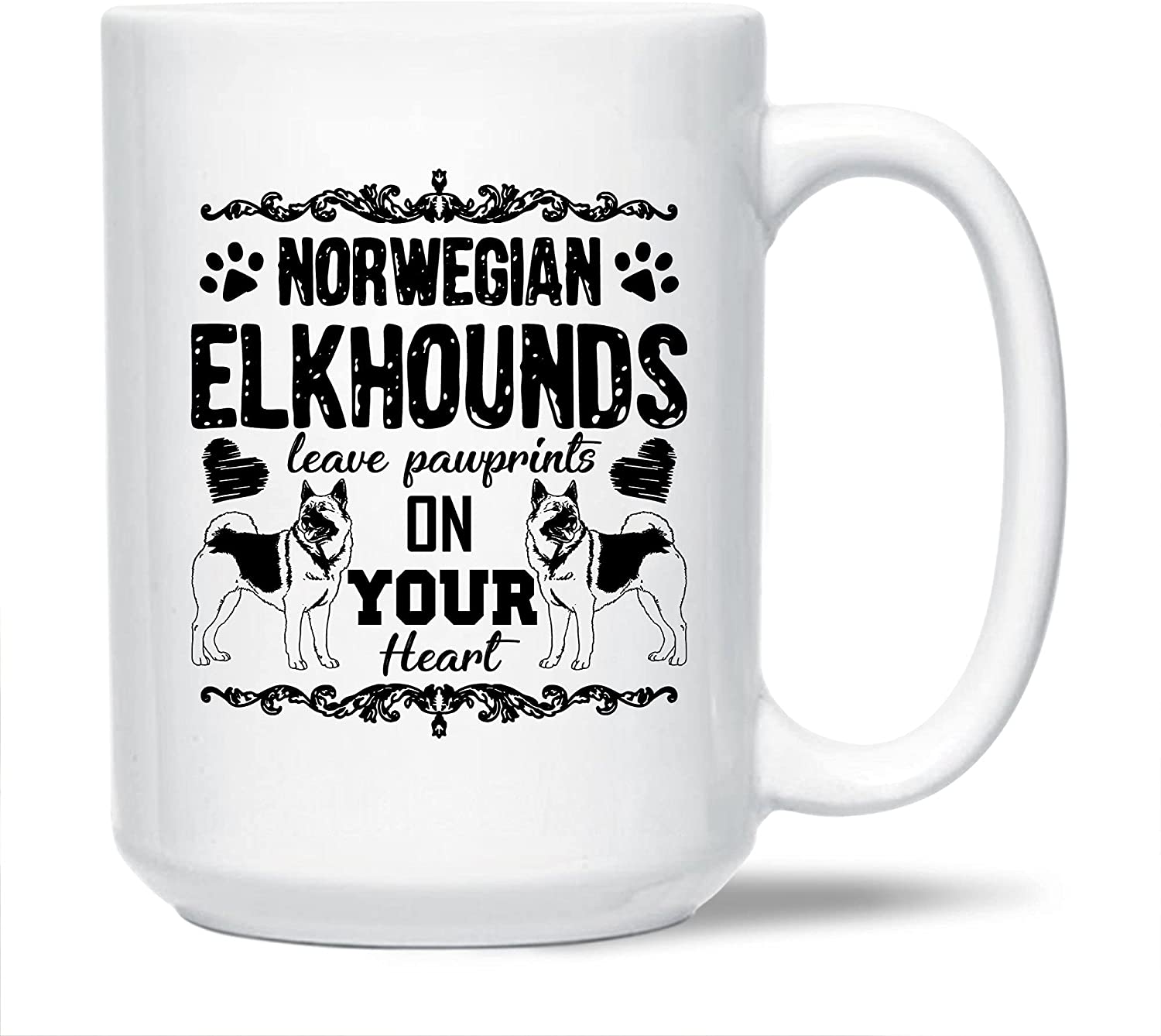 Norwegian Elkhound Tea Cup For Family / Friends, Norwegian Elkhound ...