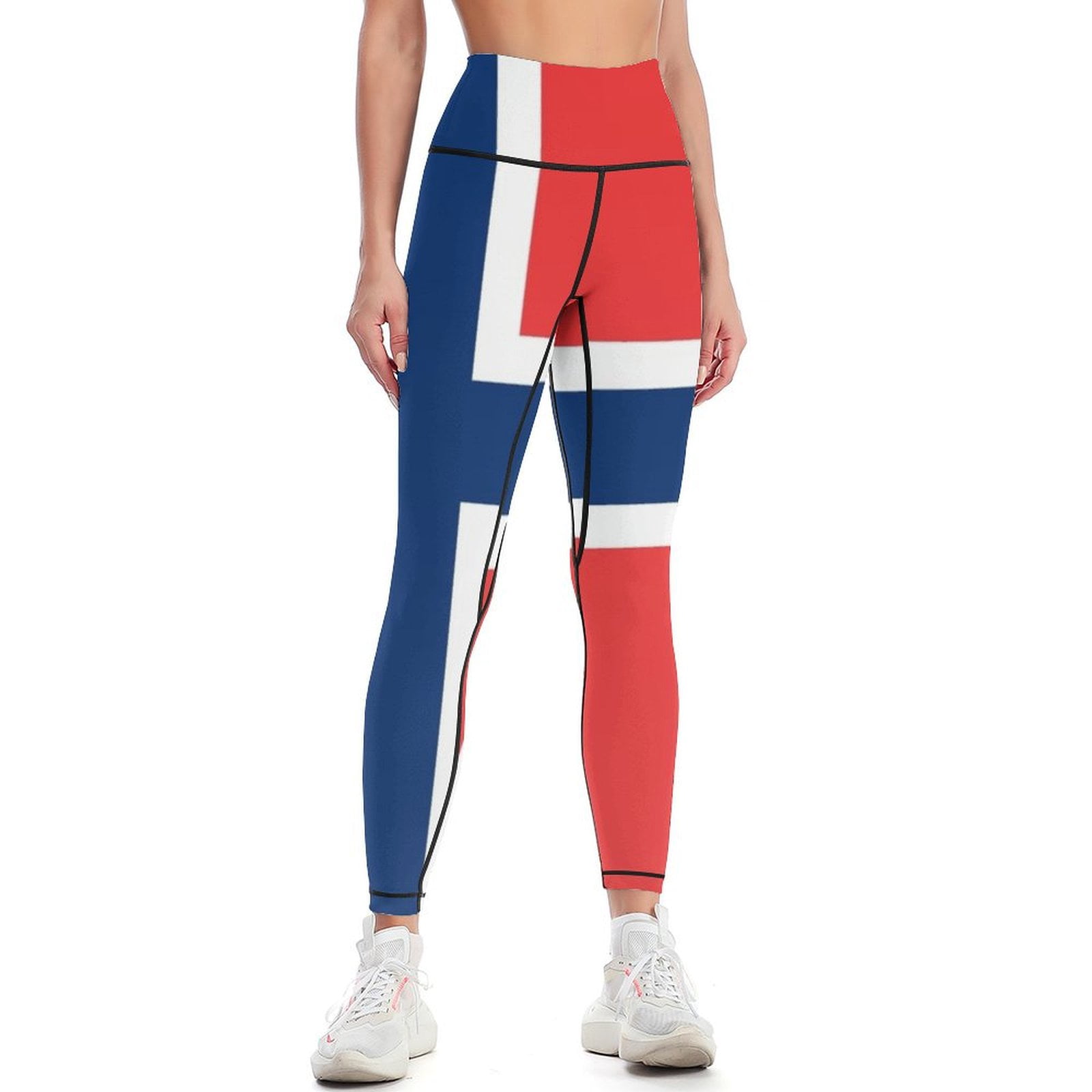 Norwegian Flag Leggings sports for gym gym's sportswear ing pants ...