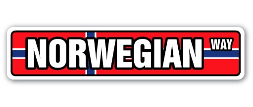 Norwegian Flag Street [3 Pack] of Vinyl Decal Stickers - Walmart.com