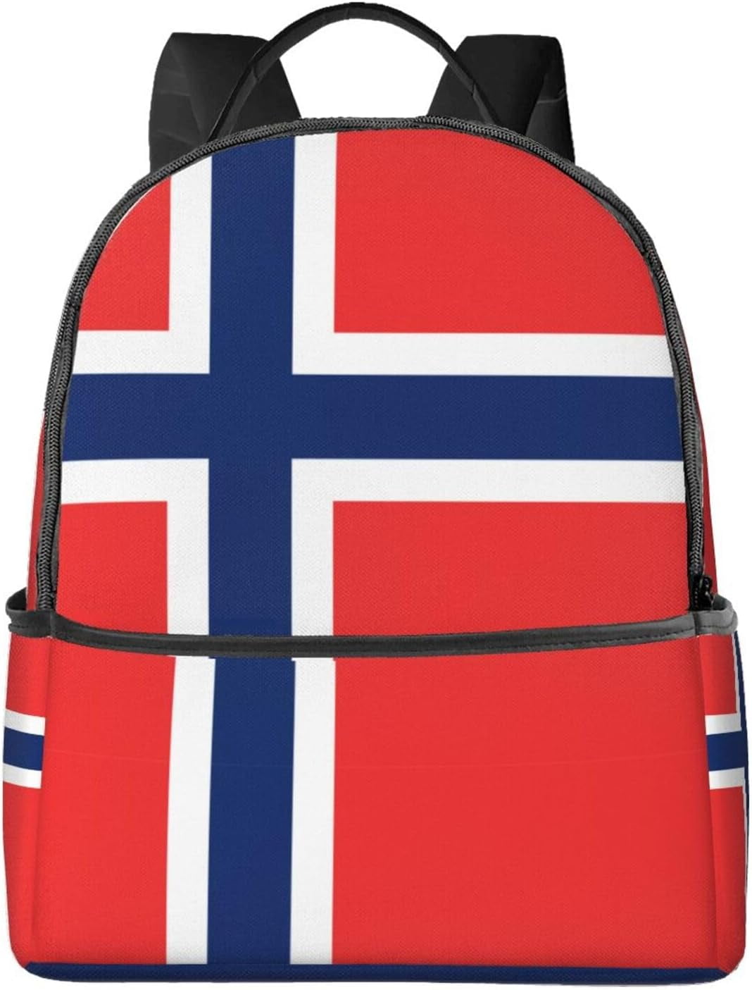 Norwegian Flag art Rucksack Polyester Anti-Theft Multipurpose Carry On ...