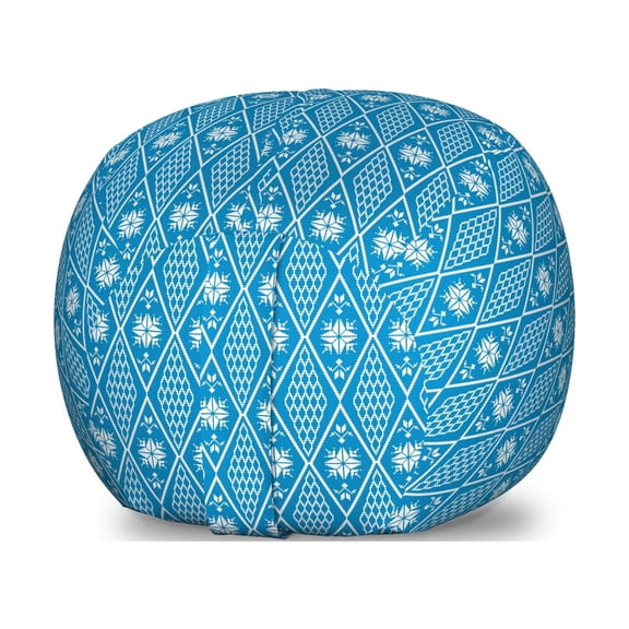 Blue Nautical Storage Toy Bag Chair, Print of Minimalist Geometric ...