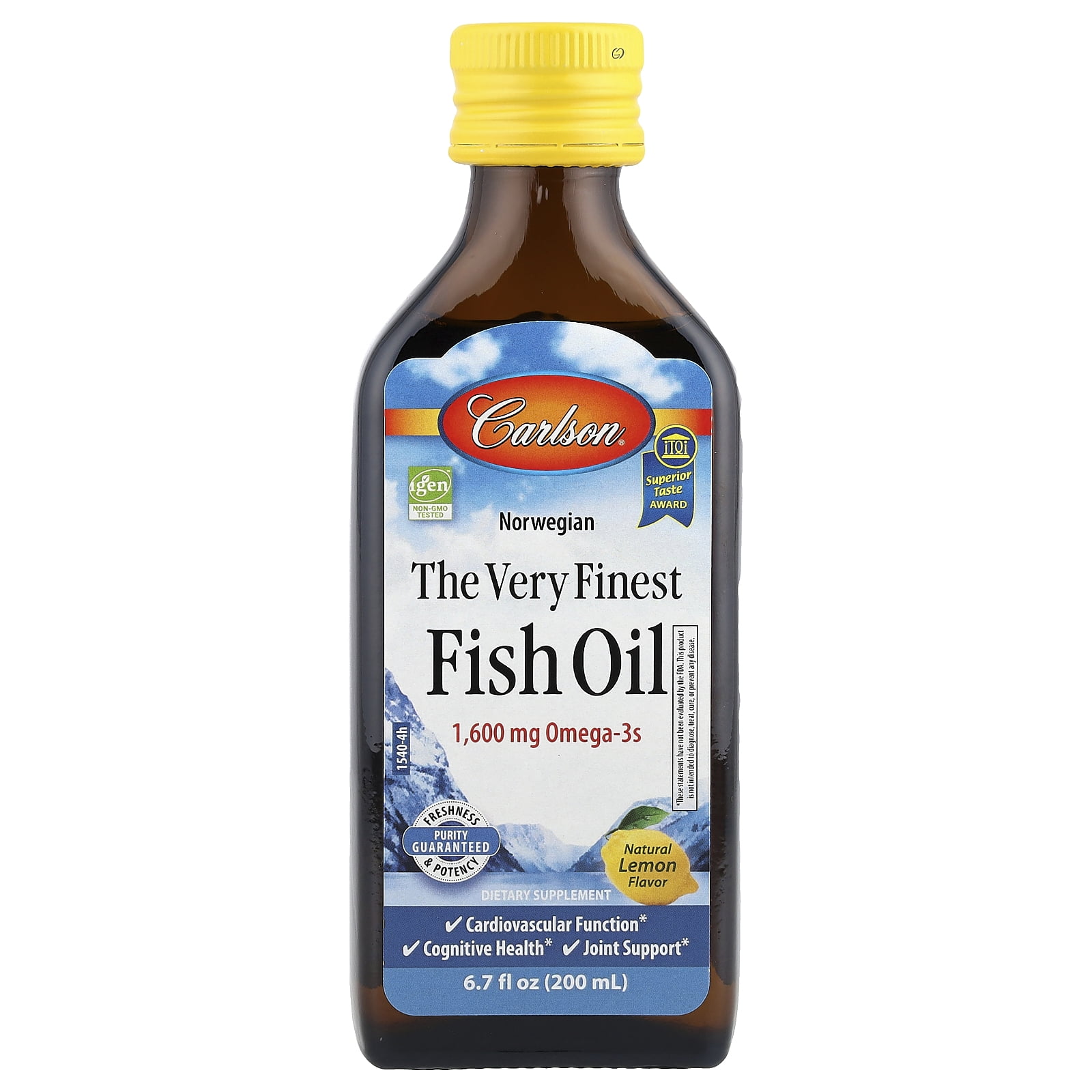 Norwegian, The Very Finest Fish Oil, Natural Lemon, 6.7 fl oz (200 ml ...