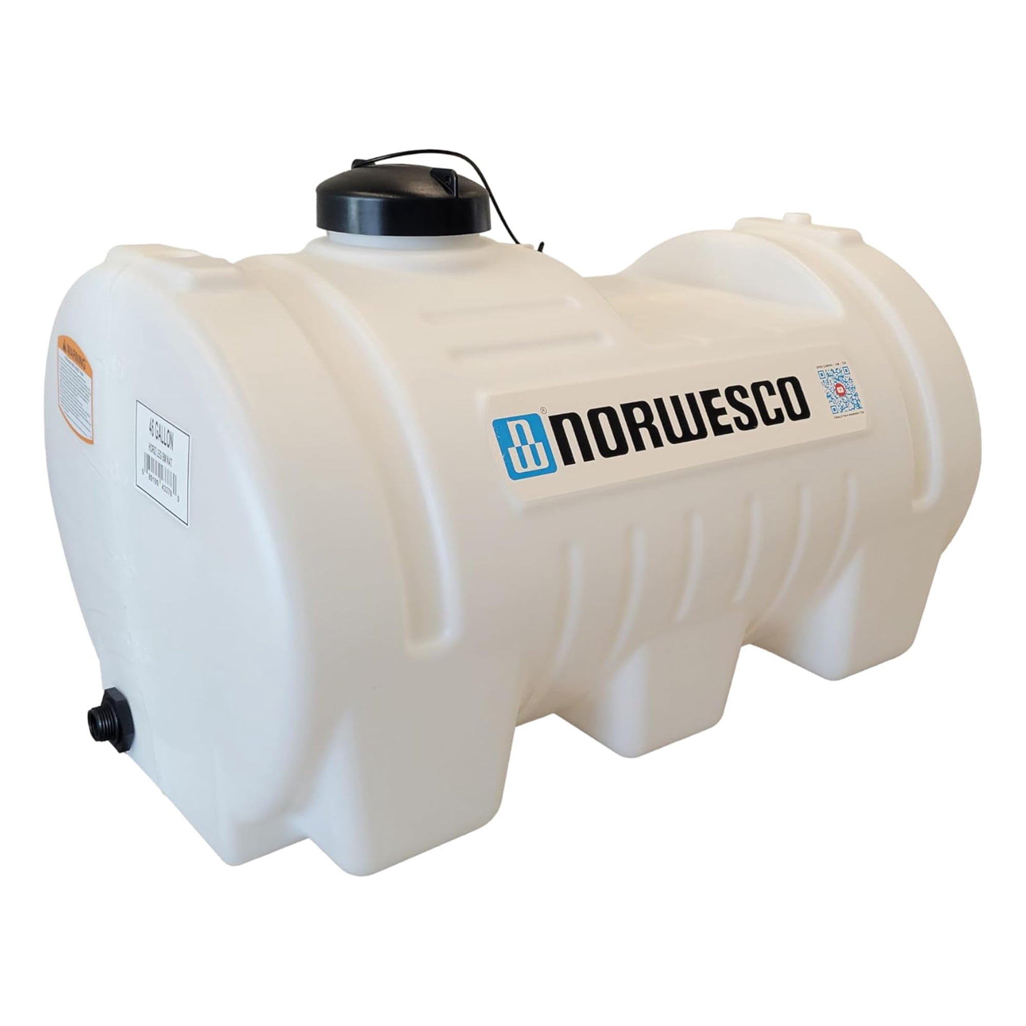 Norwesco Horizontal Leg Utility Tank, Water Storage Container, 46 ...