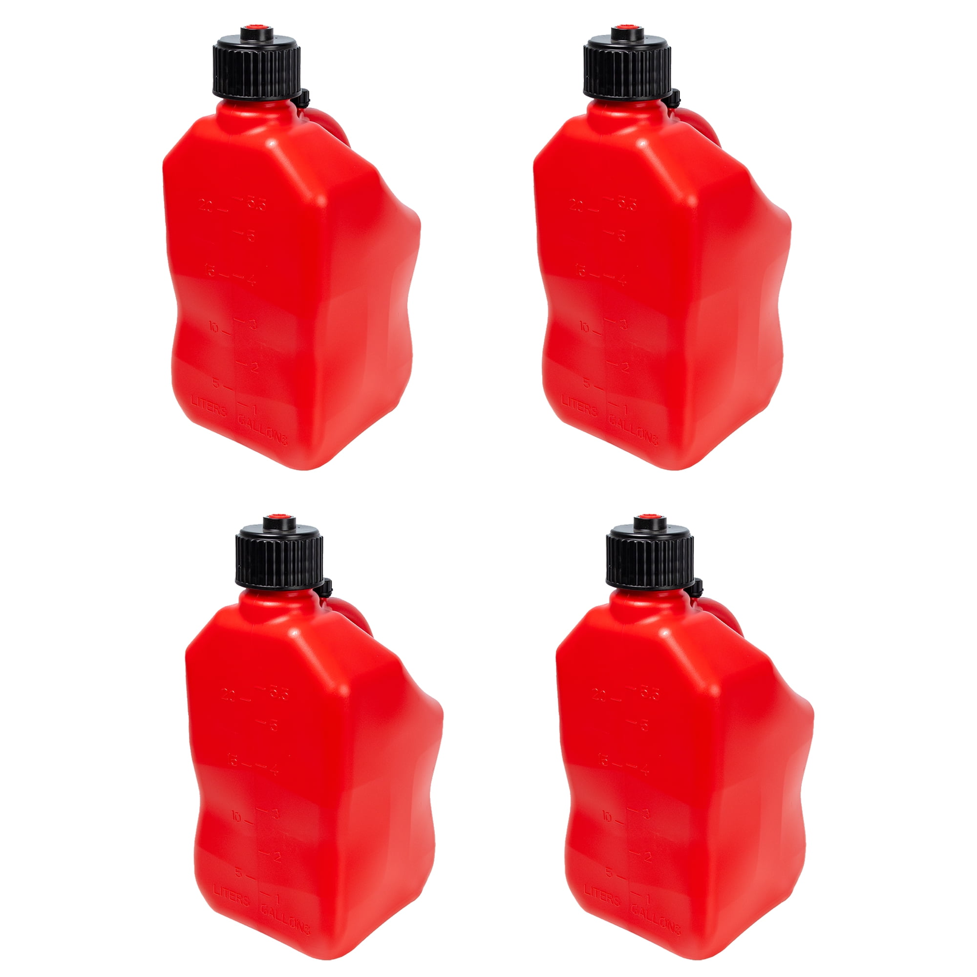 Norwesco Utility Storage Jugs, 5.5 Gal, Plastic, Red, Square Shape ...