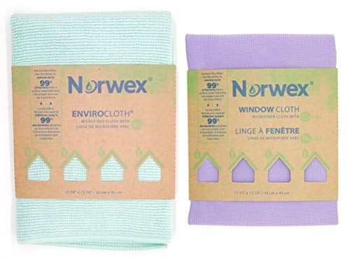 Norwex Basic Package - Microfiber - Glass Window Cleaning Cloth and Household Enviro Dusting ...