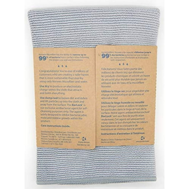 Norwex Enviro Cloth Graphite - Effective Cleaner for Dust, Dirt, and ...