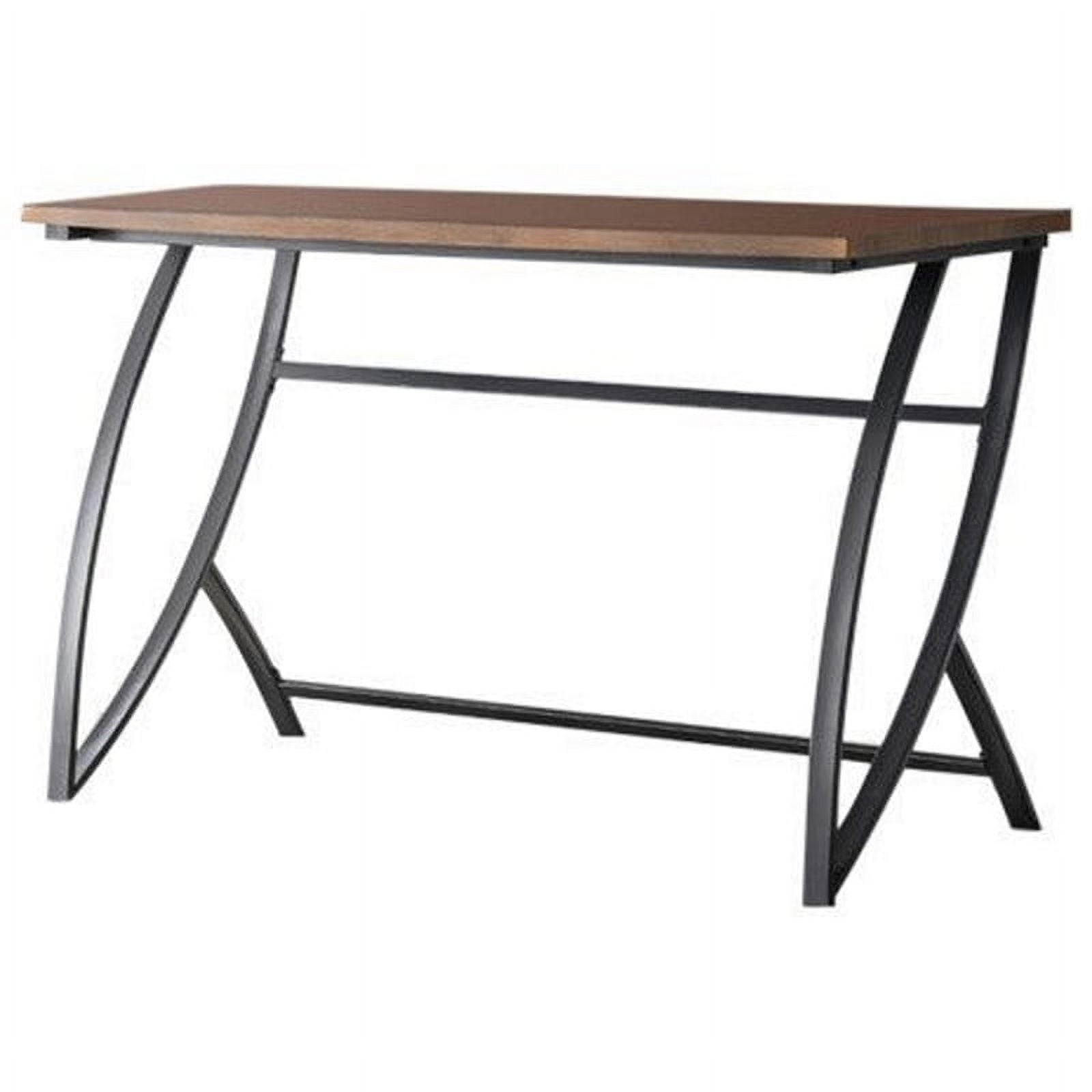 Norwich Home and Office Metal Frame with Wood Top Computer Desk in ...