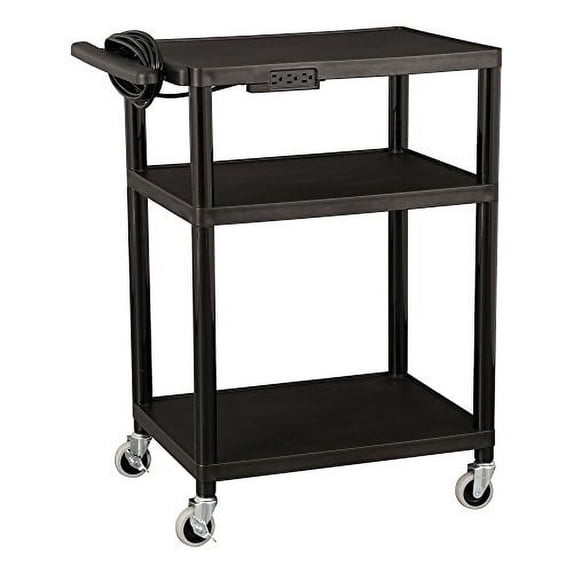 Norwood Adjustable-Height Mobile AV Cart with Power Strip - Walmart.com