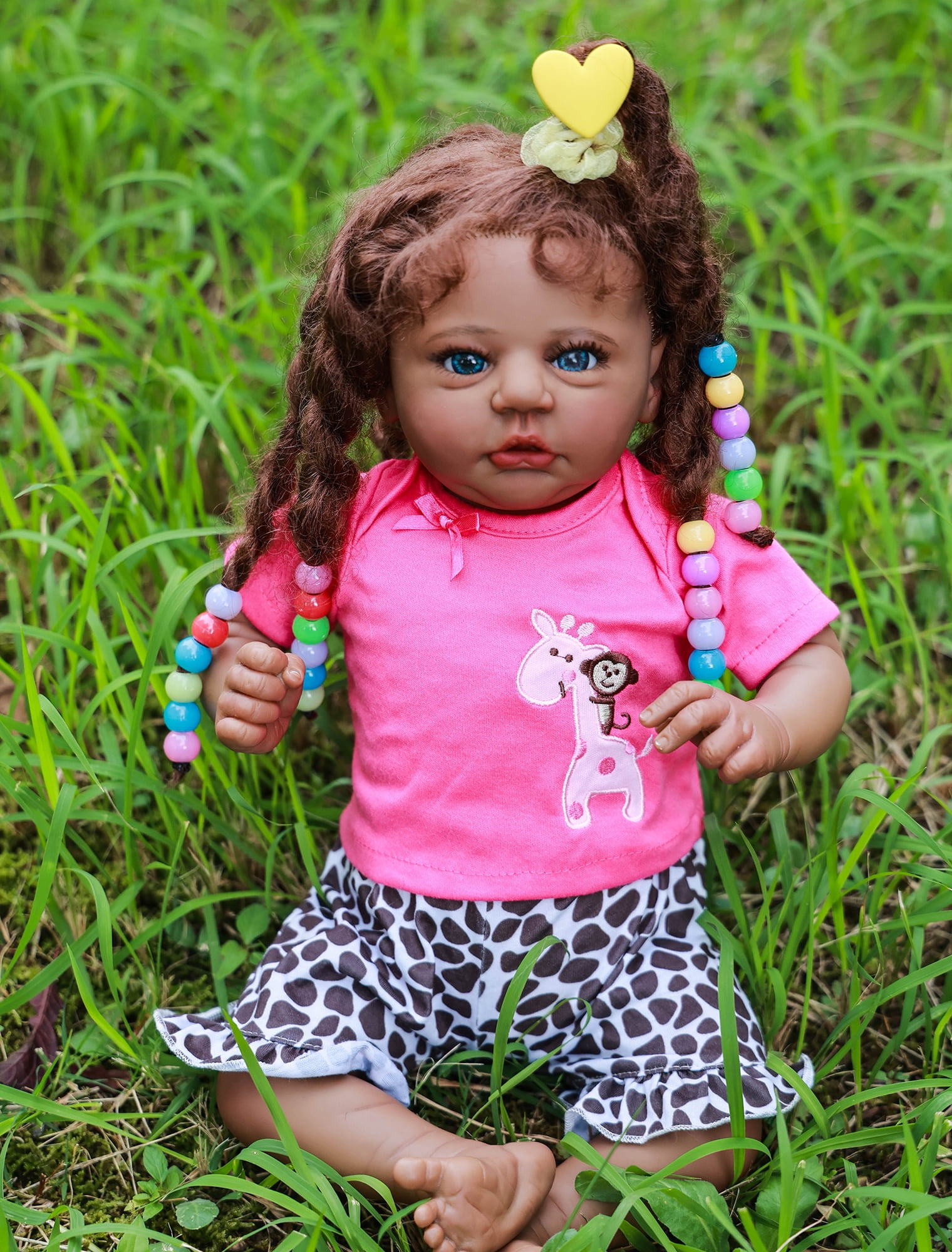 Nosadi Reborn Baby Dolls Black Skin Handmade 18Inch Realistic Soft Body ...