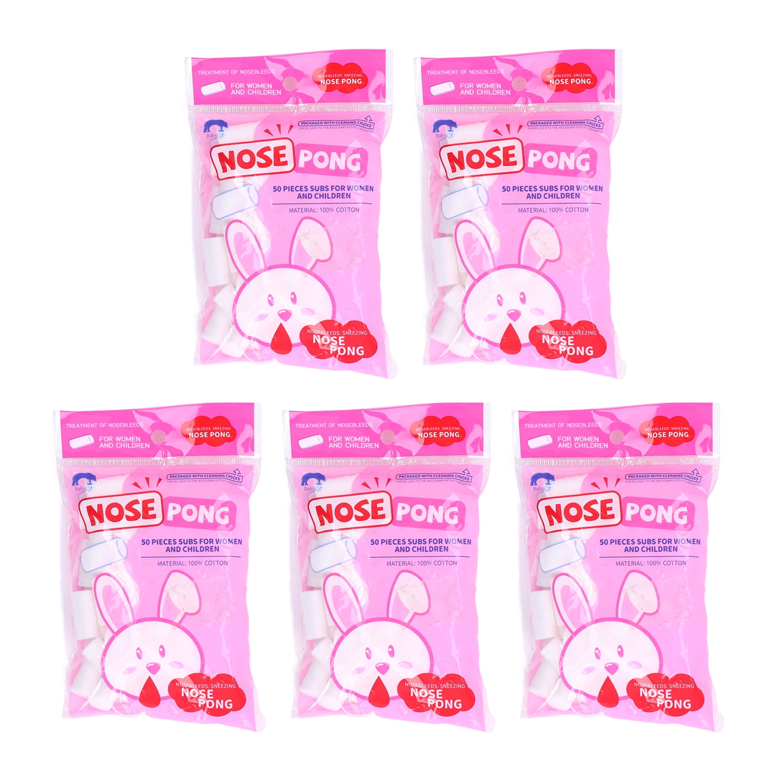 Nose Bleed Stopper, 5 Packs Soft Comfortable Nosebleed Cotton Swab For ...