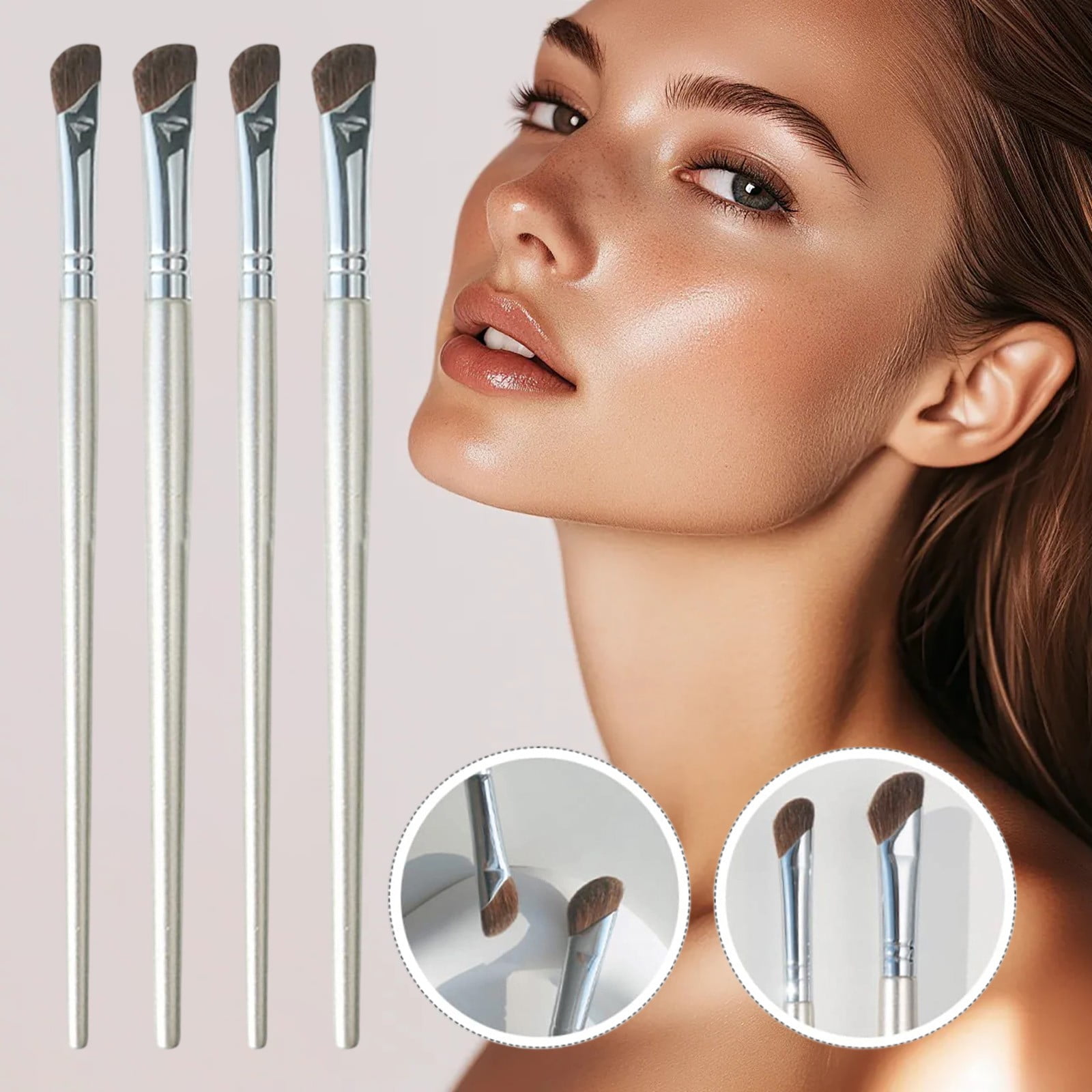 Nose Brush Makeup Brush For And Eye Artificial Makeup Tool Rose Gold ...