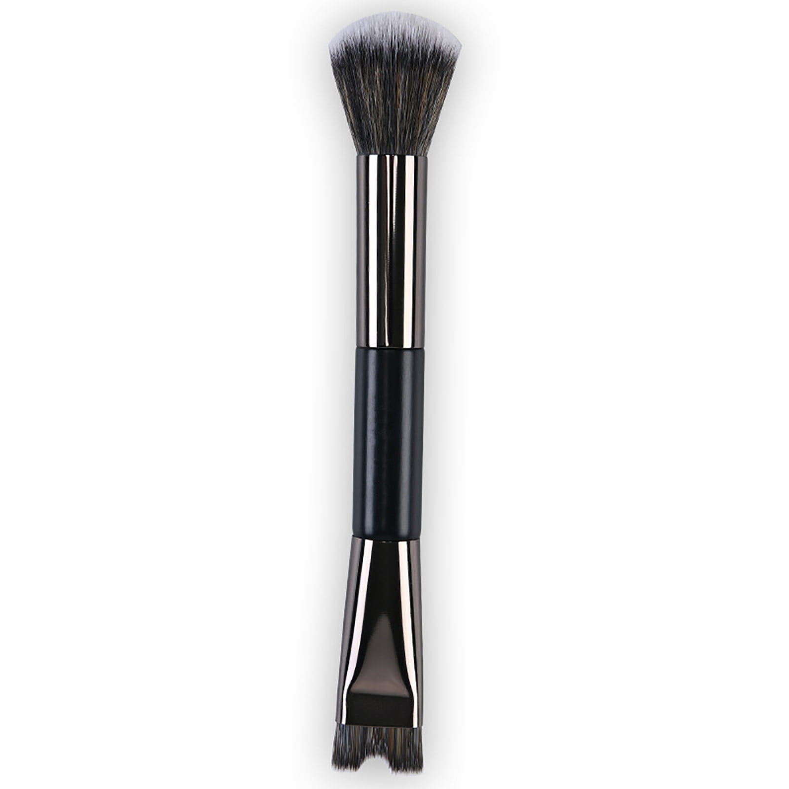 Nose Contour Brush, 2-In-1 U-Shaped Brush and Fluffy Brush, Angled Tilt ...