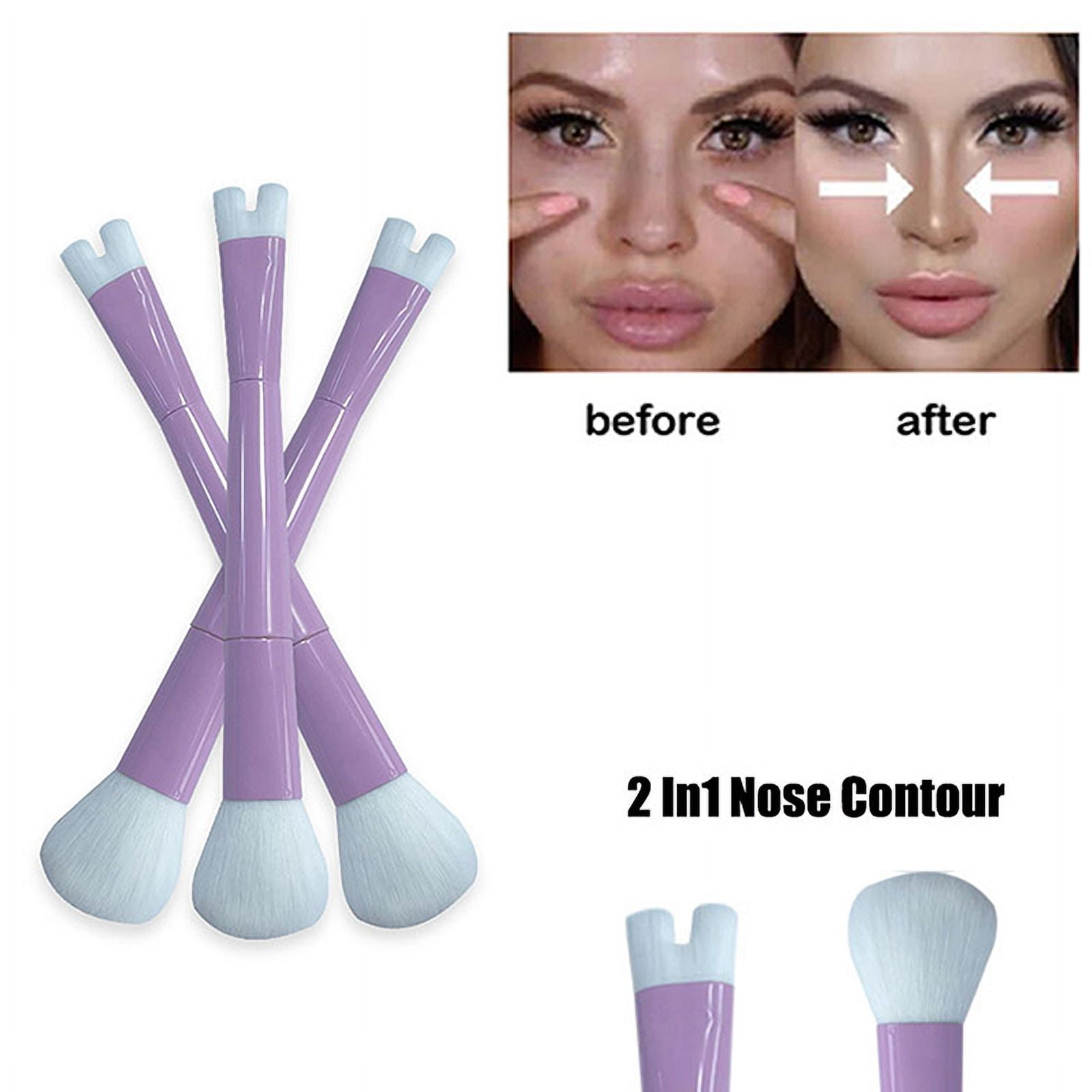 Nose Contour U-Shaped Makeup Brush For Sculpting And Defining Nose ...