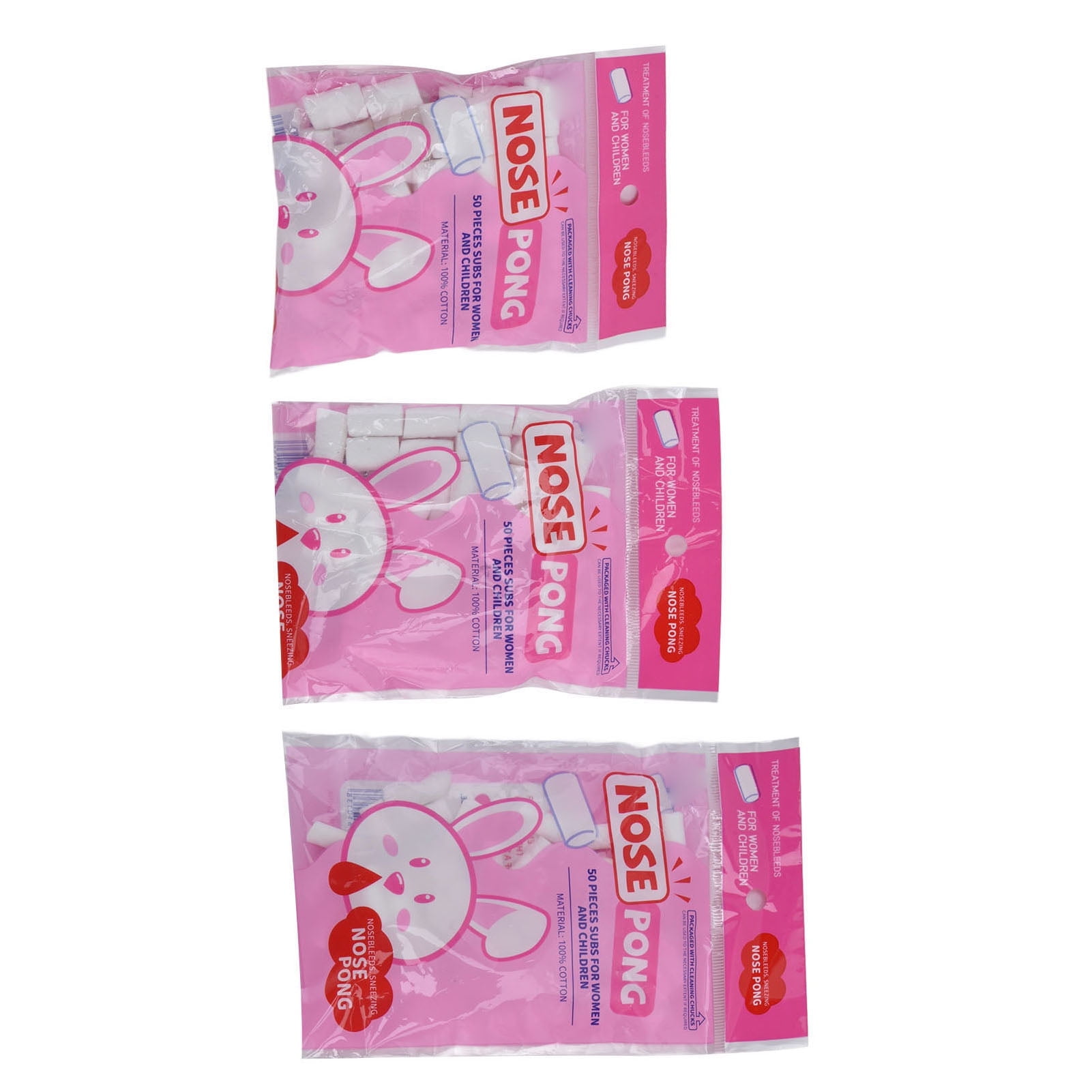 Nose Cotton Rolls, Nosebleed Plugs 3 Different Sizes Quickly Stop ...