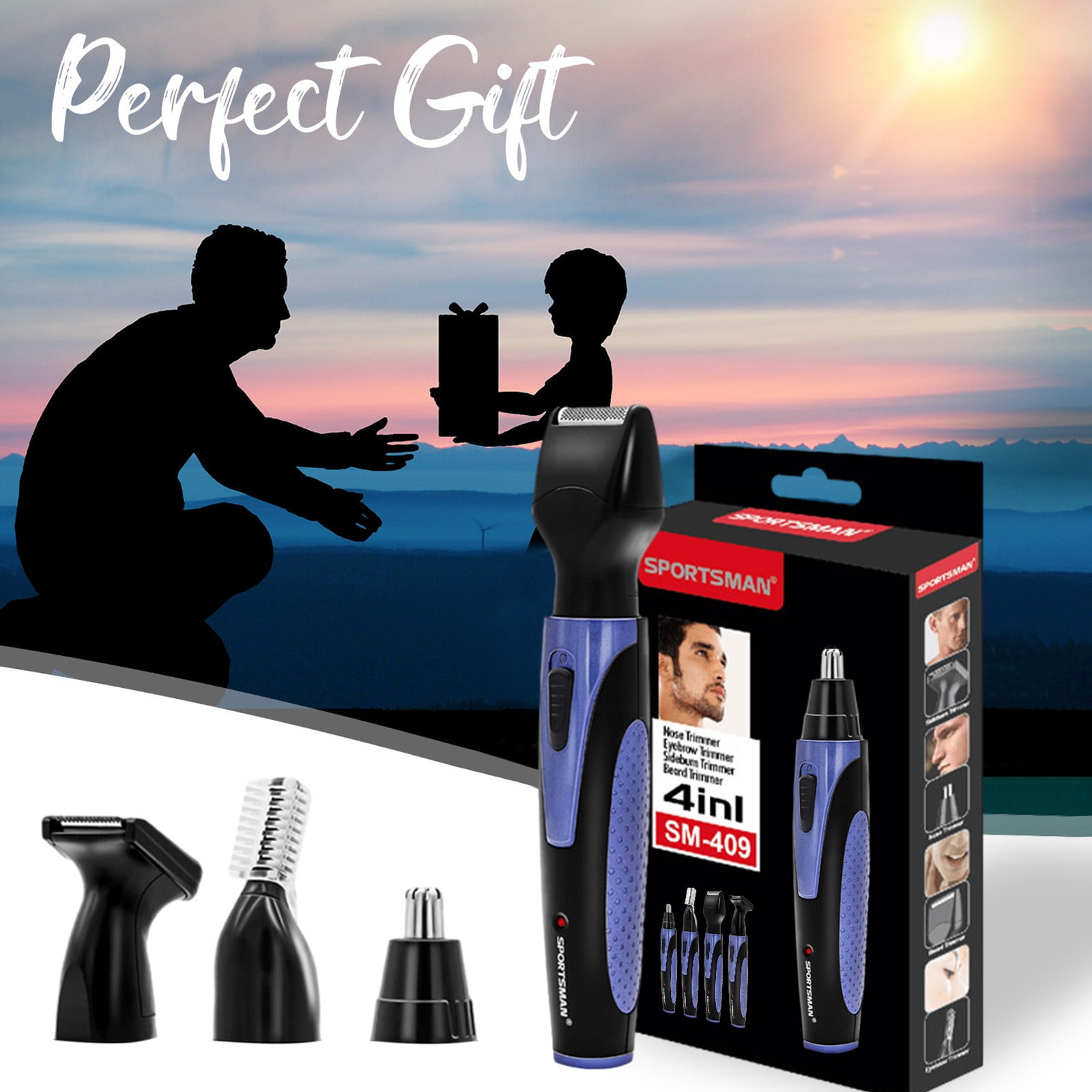 Nose Hair Clipping Machine 4 In 1Rechargeable Nose Clipping Machine ...