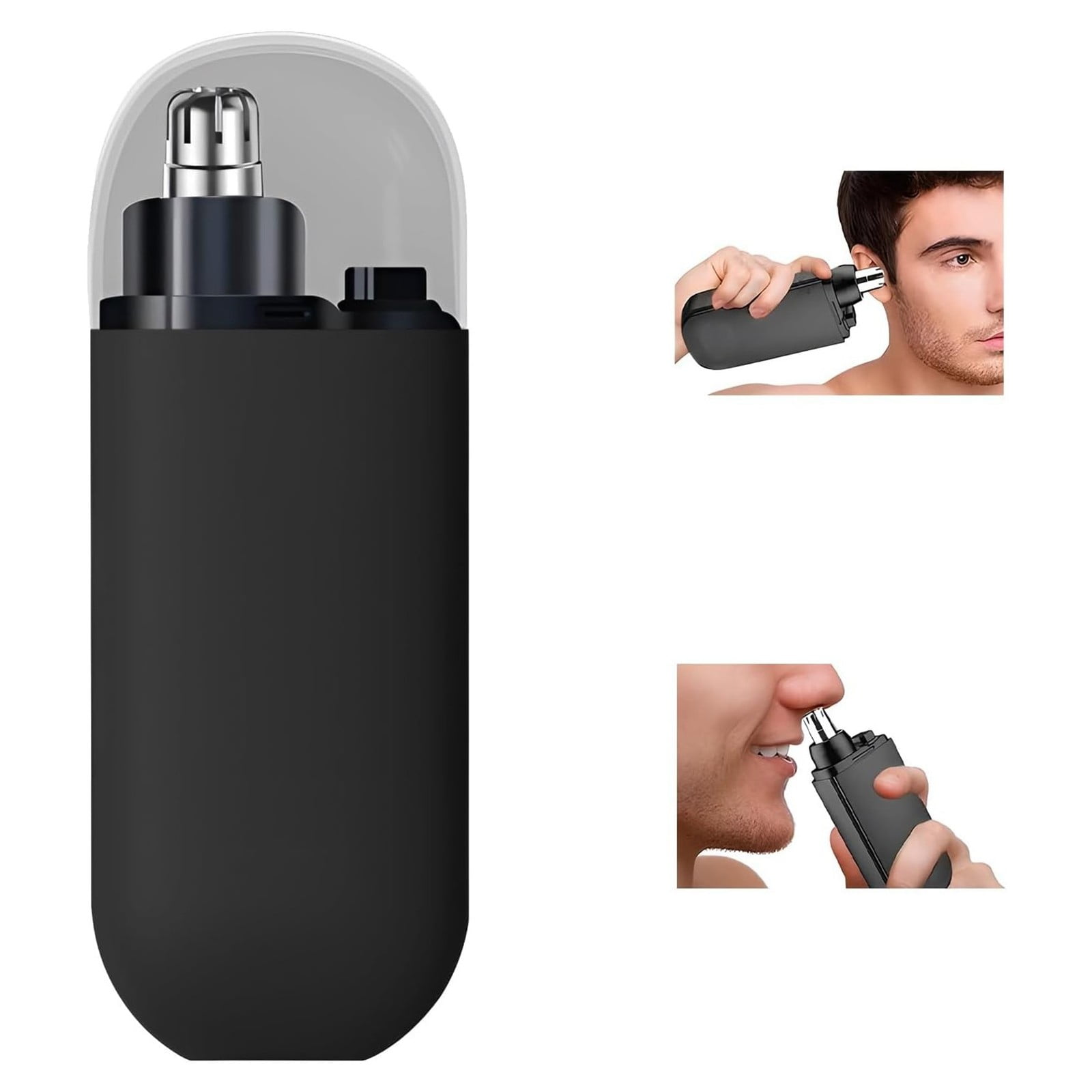 Nose Hair Trimmer For Men 360 Rotating Nose No Pull Precision Cutting