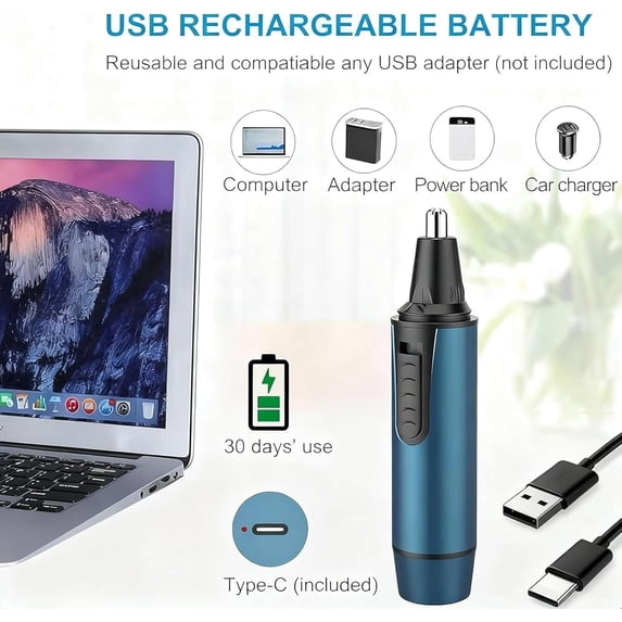 Nose Hair Trimmer for Men,2025 Professional 3 in 1 Painless ...