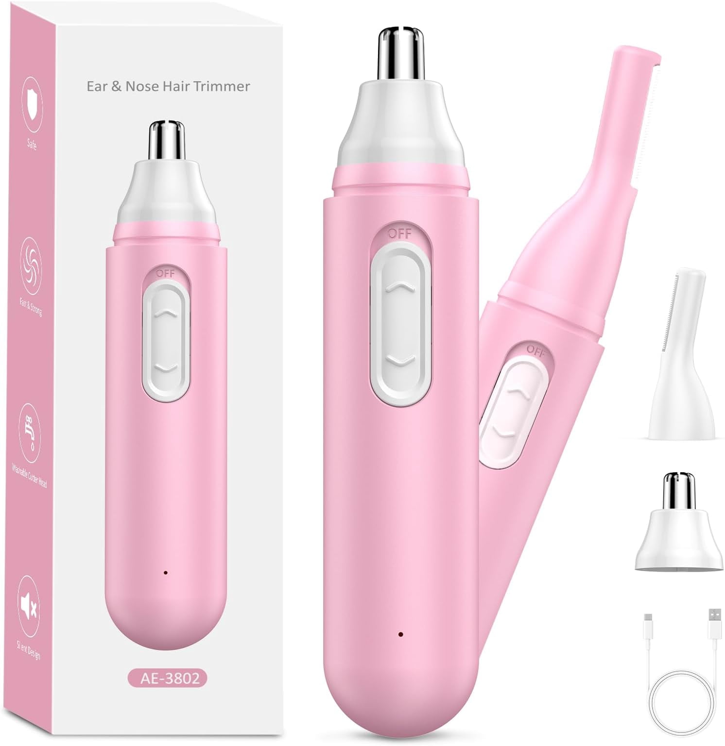 Nose Hair Trimmer for Women :2024 2 in 1 Nose Trimmer for Women ...