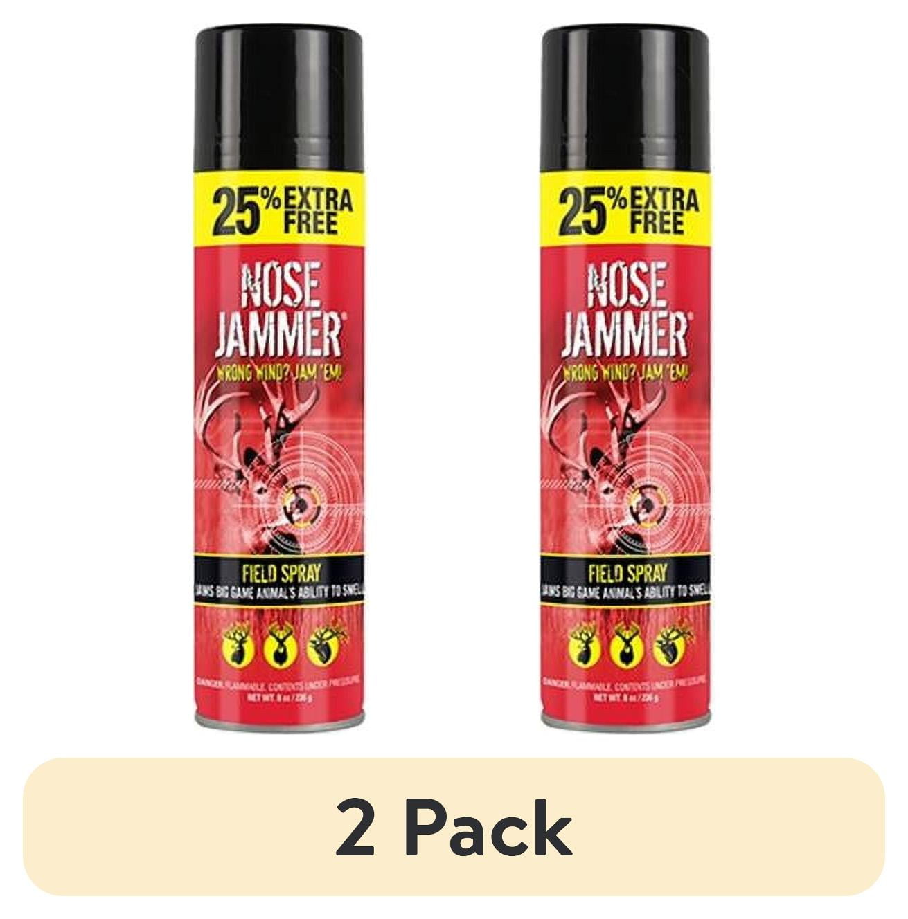 (2 pack) Nose Jammer Aerosol Field Spray, 8 oz. 25% Extra Free, Unisex ...