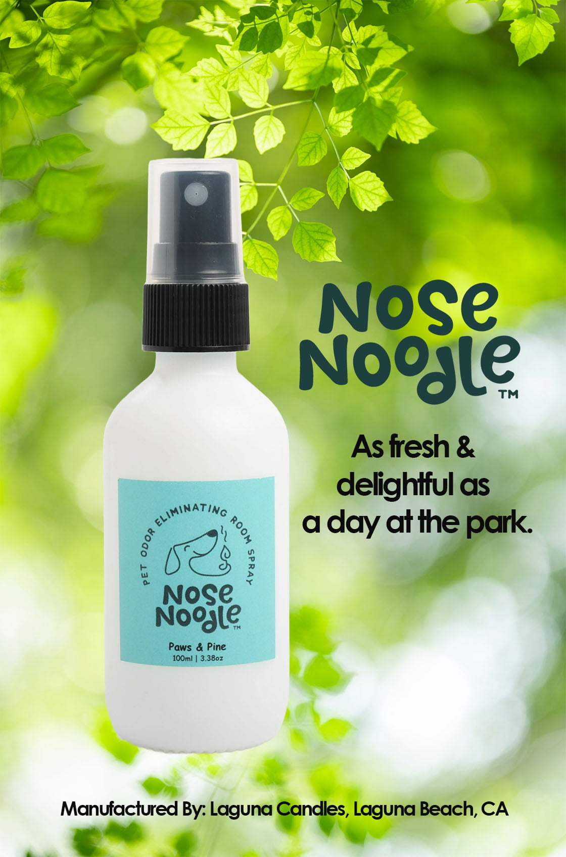 Nose Noodle Paws & Pine Room Spray Odor Neutralizing - Paws & Pine (100 ...