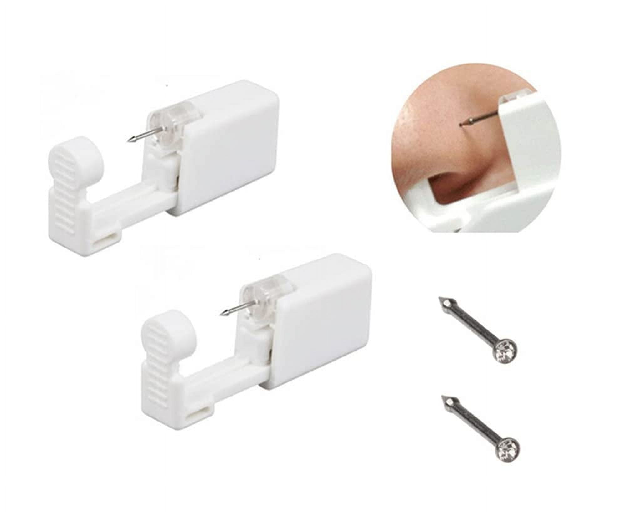Nose Piercing Gun - 2 Pack Self Nose Piercing Kit Unit Safety ...