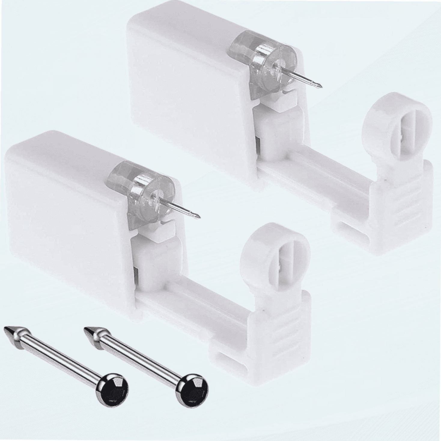 Nose Piercing Gun - 2 Pack Self Nose Piercing Kit Unit Disposable Nose ...