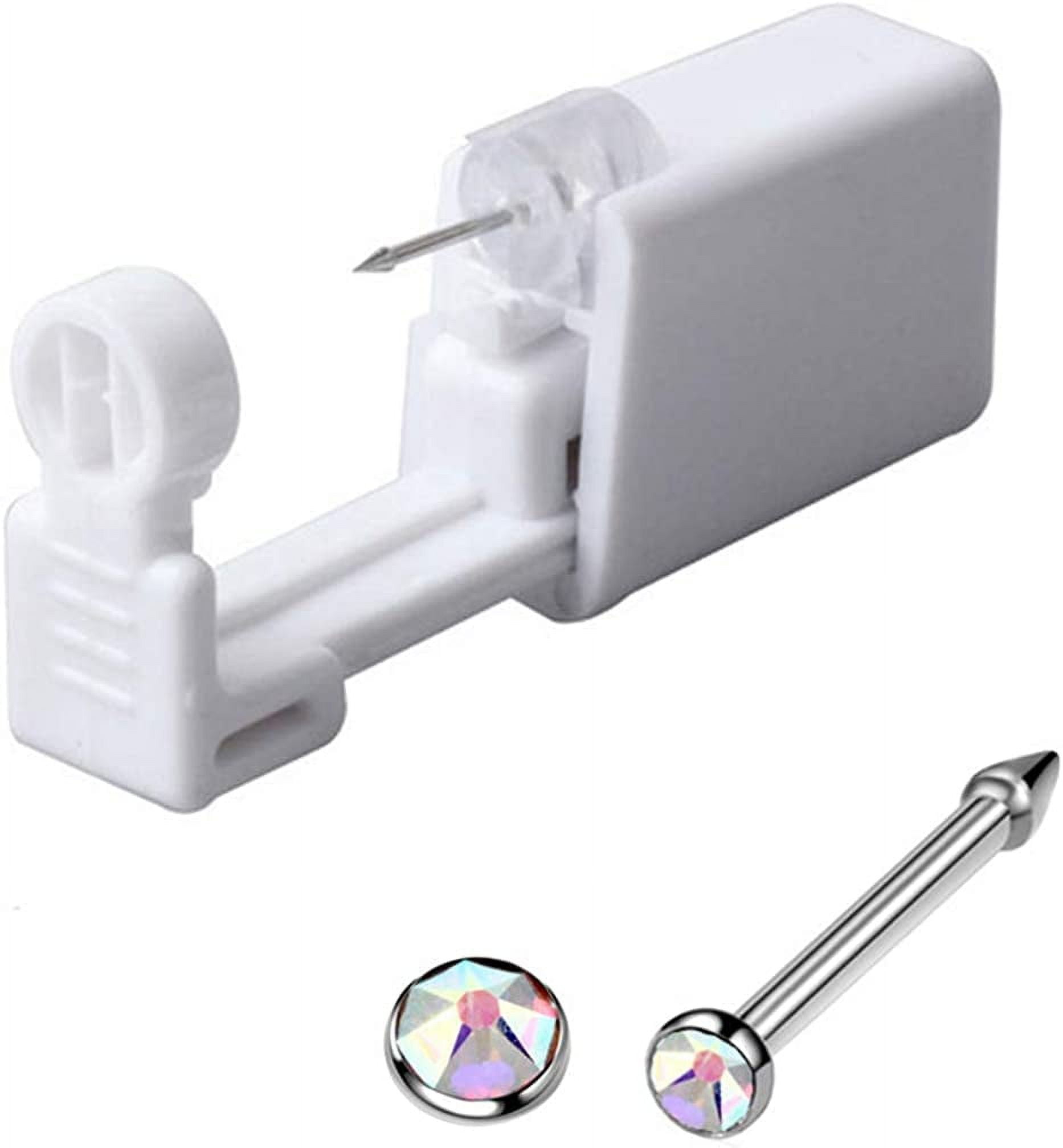 Nose Piercing Kit Disposable Nose Piercing Gun Needles Piercing Self ...