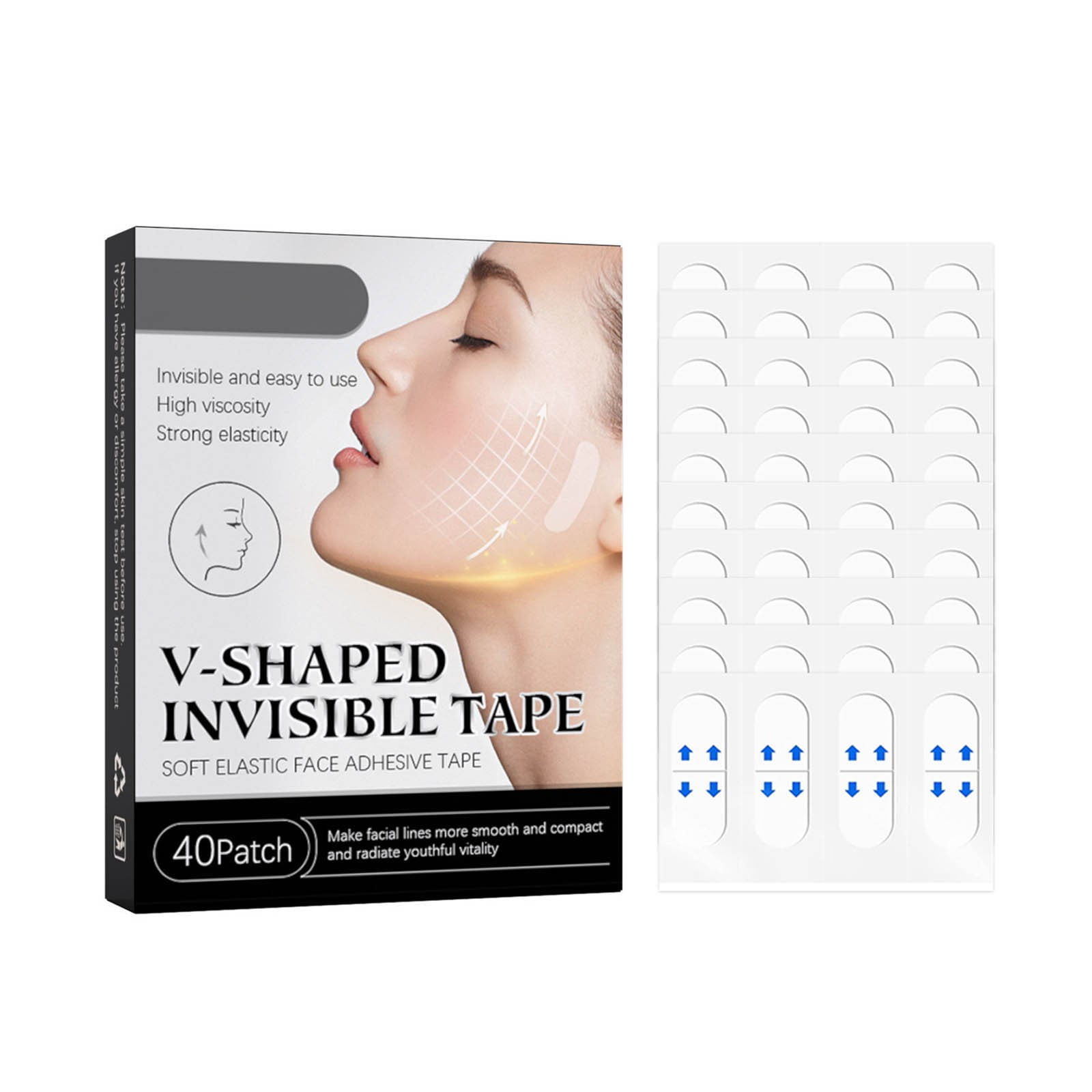 Nose Pore Strips head Remover Face Lift Tighten Double Chin Face Lift V ...