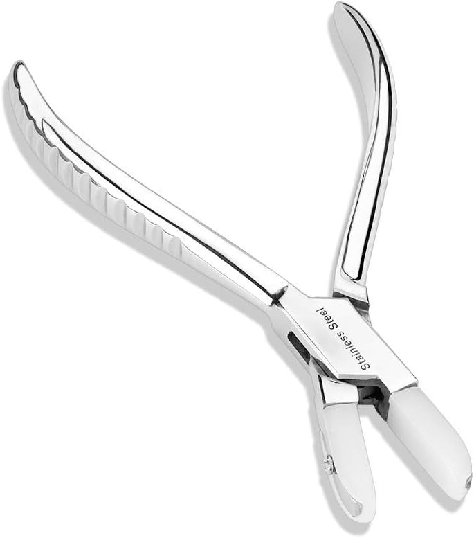Nose Ring Pliers with Hard Nylon Plastic Jaws, Perfect for Bending Nose ...
