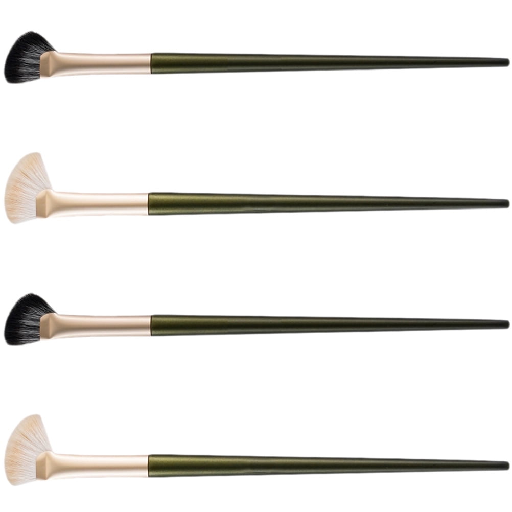 Nose Shadow Brush 4 Pcs Eye Contour Makeup Angled Cosmetic Artificial ...