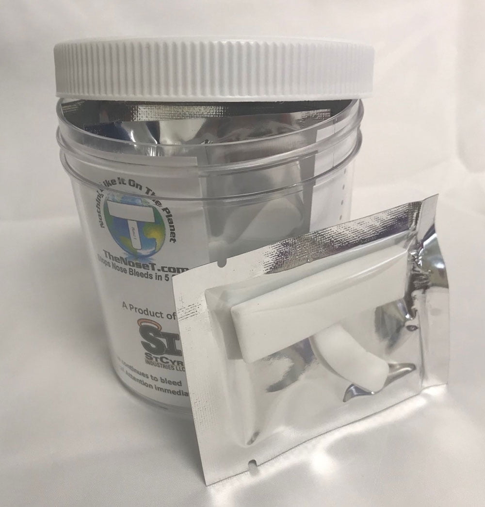 Nose T 20 pc Jar White - Nosebleed Stop Device - Walmart.com