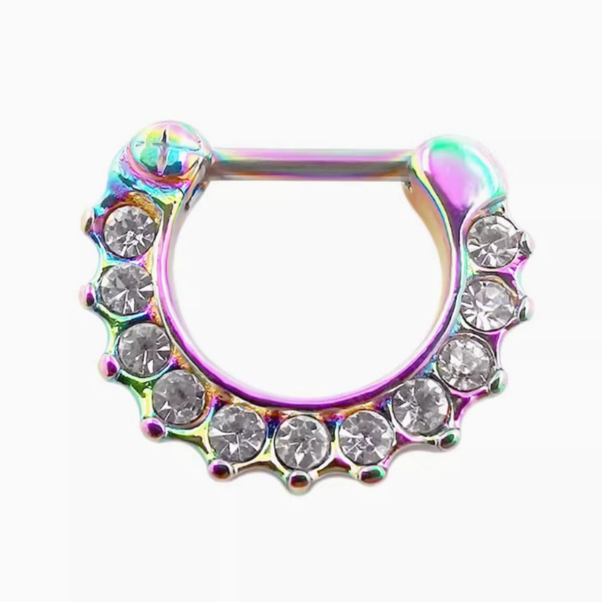 Nose ring, personalized nose ring, punk nose ring, titanium steel rod ...