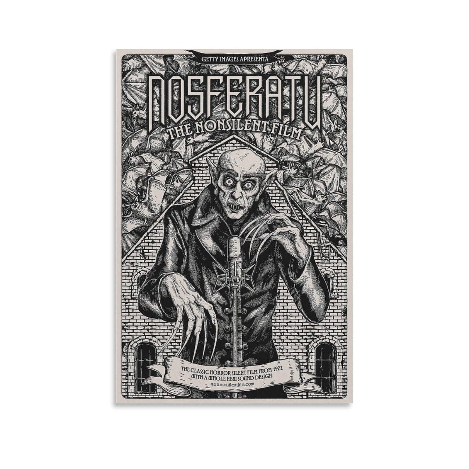 Nosferatu The Vampyre Movie Horror Film Canvas Wall Art Posters For ...