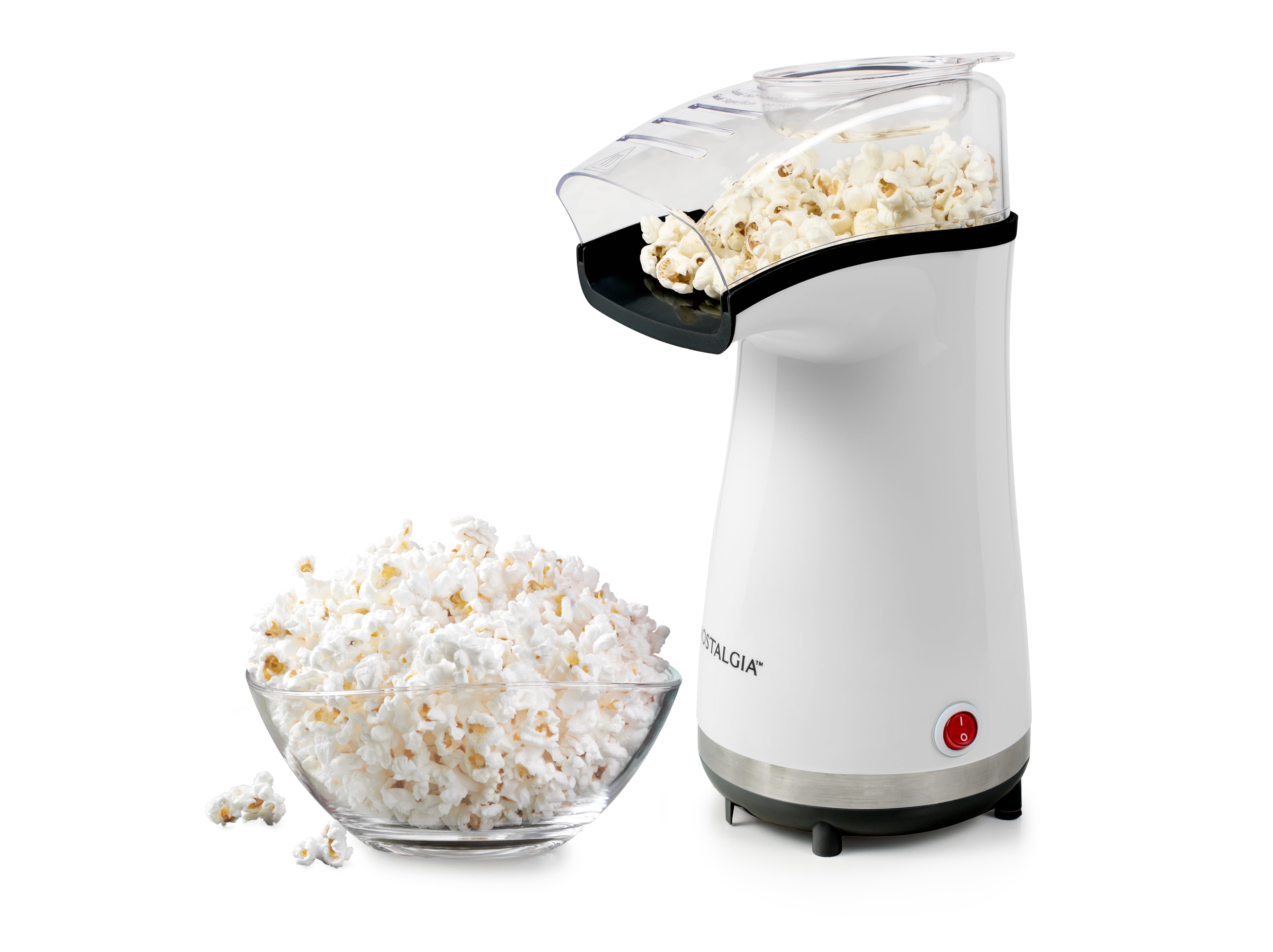 Nostalgia 16 Cup Hot Air Popcorn Maker | Makes Hot, Healthy Popcorn, No ...