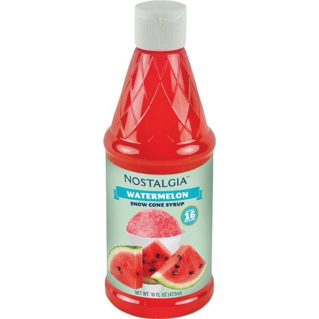 Nostalgia 16 Oz. Watermelon Snow Cone Syrup SCS160WTRMELON - Walmart.com